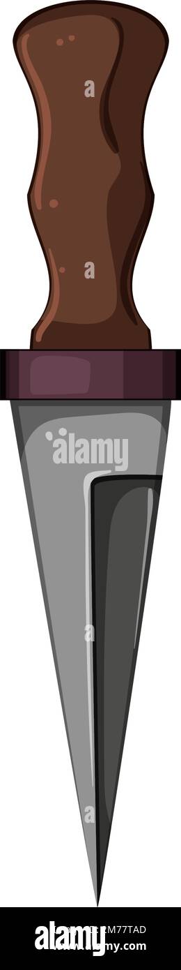 blade medieval weapon cartoon vector illustration Stock Vector Image ...