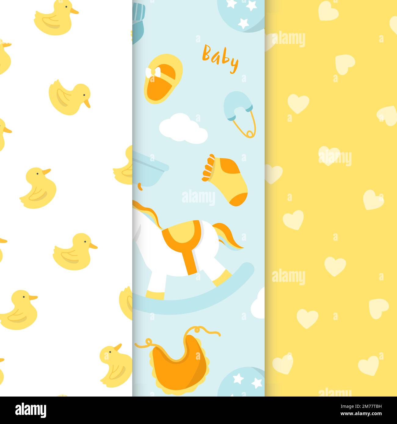 Set of baby pattern vector Stock Vector Image & Art - Alamy