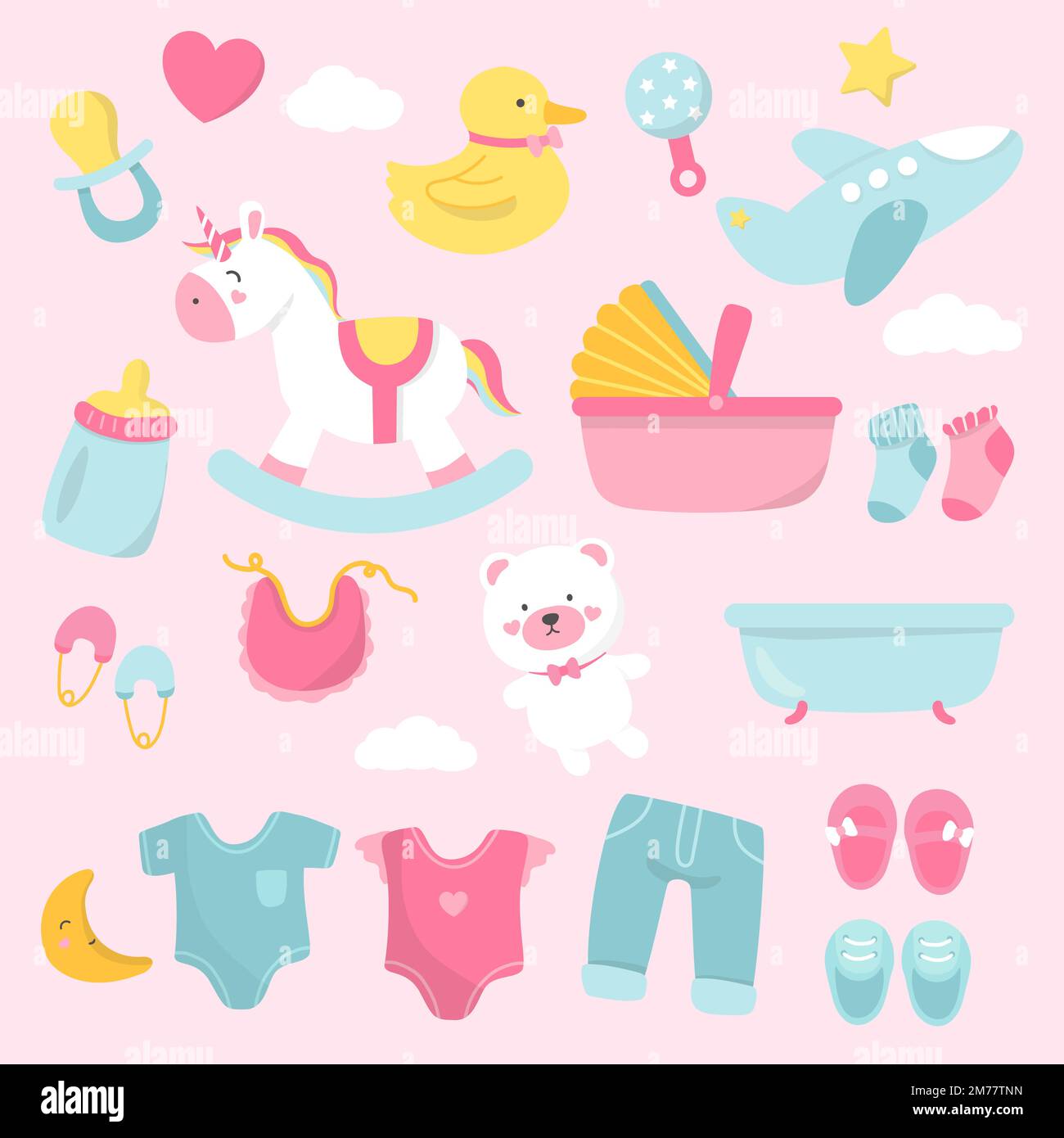 Baby birth airplane Stock Vector Images - Alamy