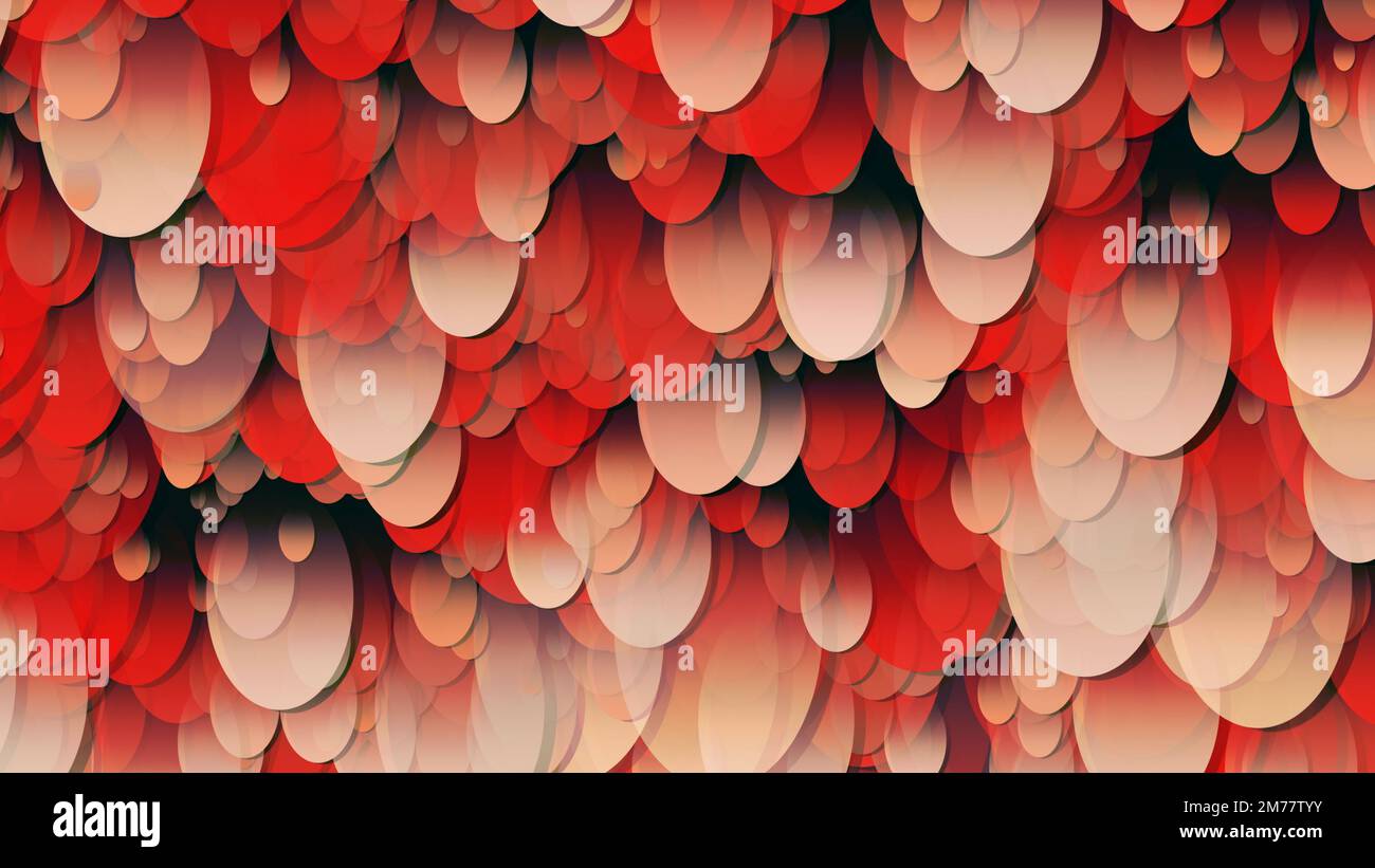 3d Rendering Of An Array Of Ellipses Ellipses Of Different Sizes In