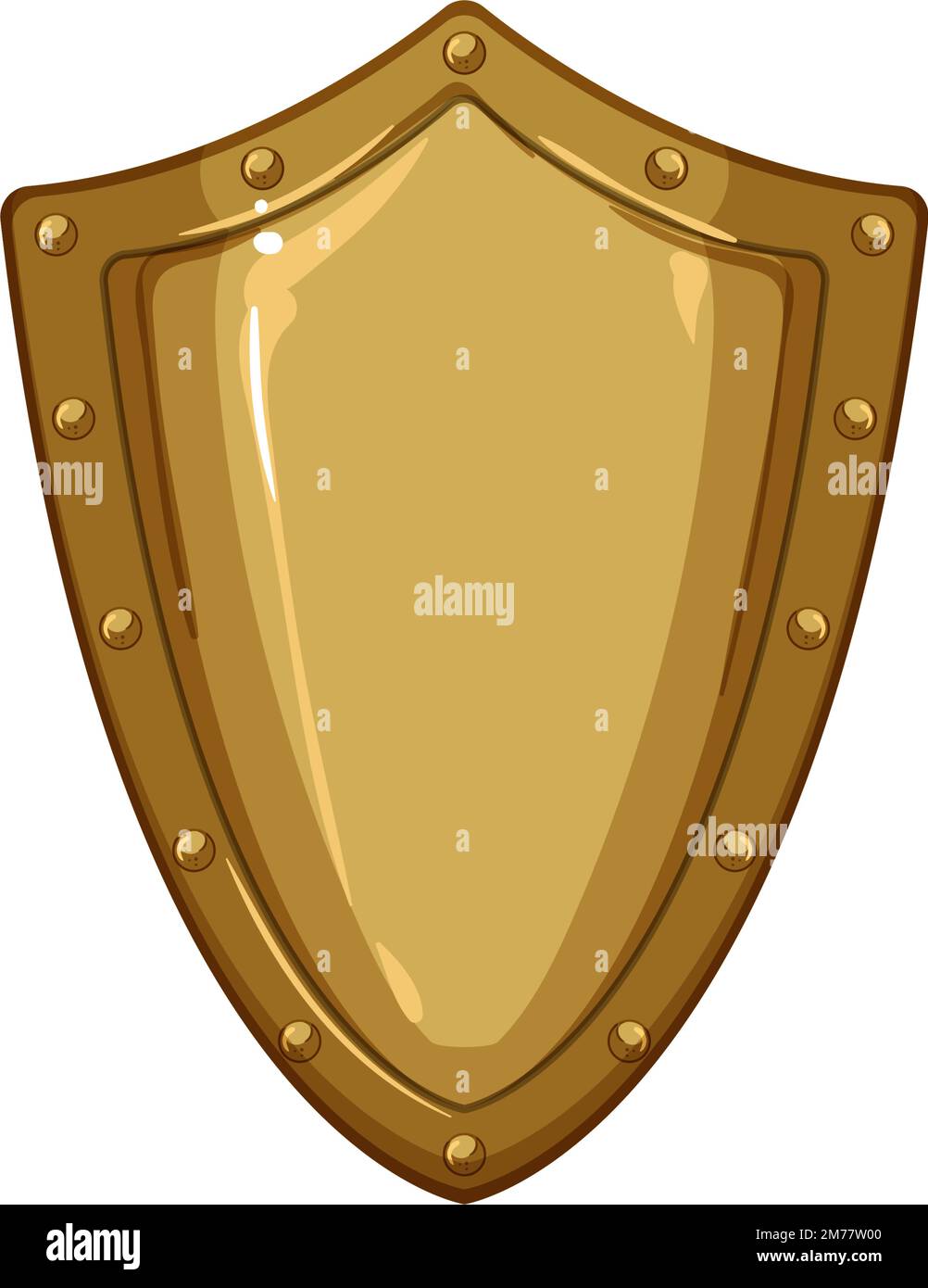 metal medieval shield cartoon vector illustration Stock Vector Image ...