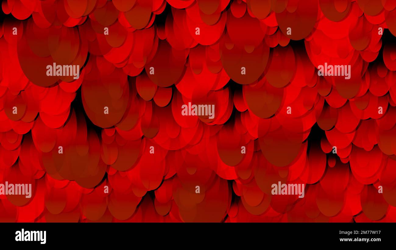 3d Rendering Of An Array Of Ellipses Ellipses Of Different Sizes In