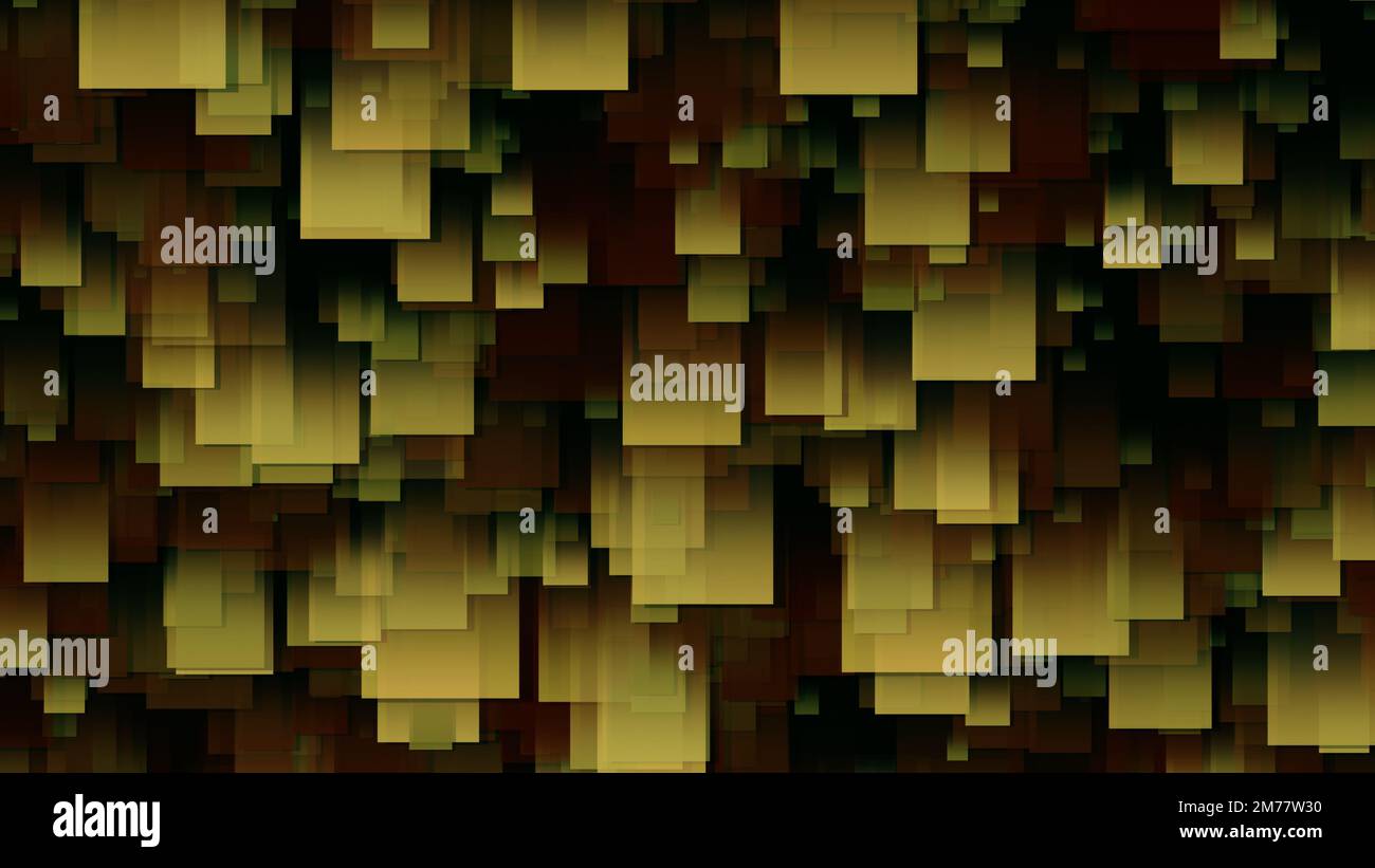 3D rendering of an array of square stickers. Stickers of different ...