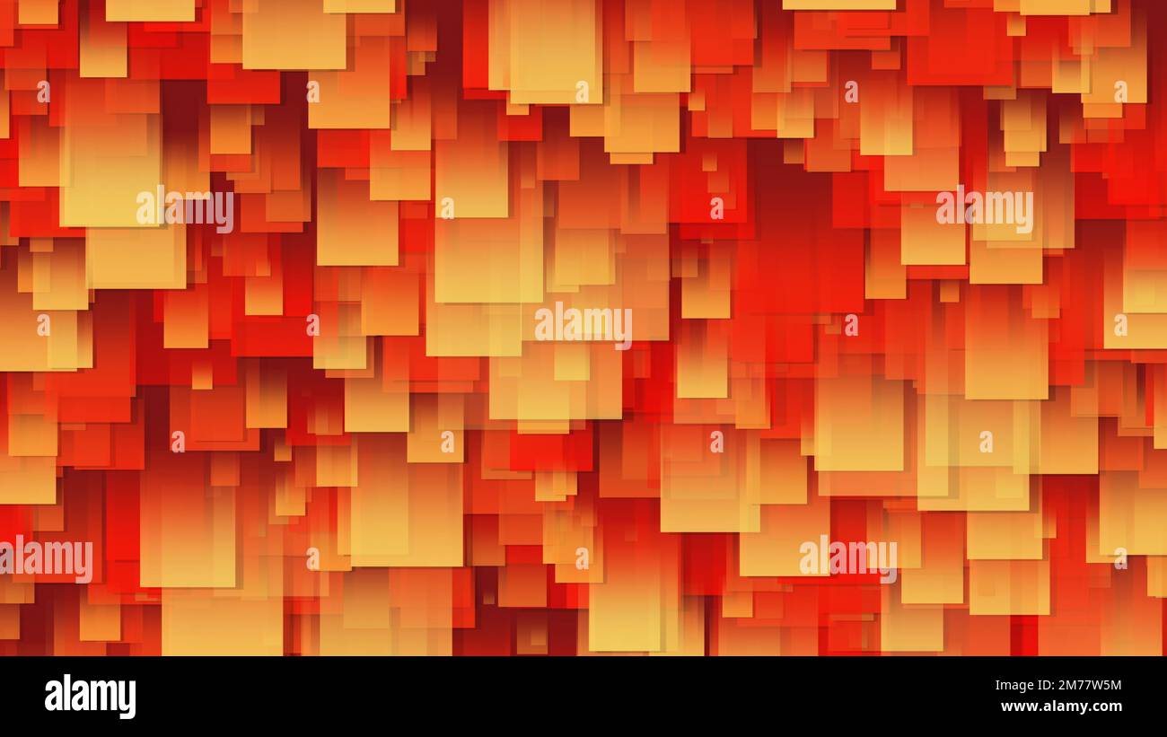 3D rendering of an array of square stickers. Stickers of different ...