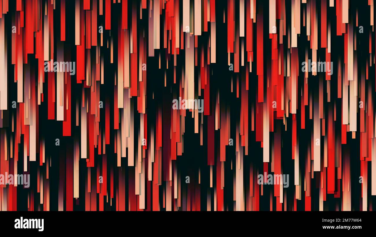 3d Rendering Of An Array Of Stripes Stripes Of Different Sizes In Space Bright Composition