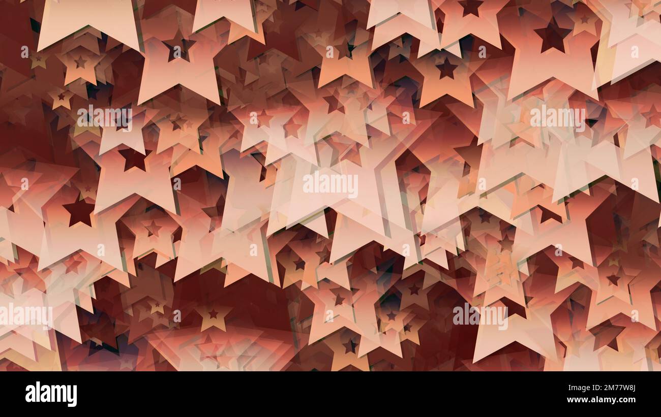 3d Rendering Of An Array Of Star Shapes Stars Of Different Sizes In Space Bright Composition