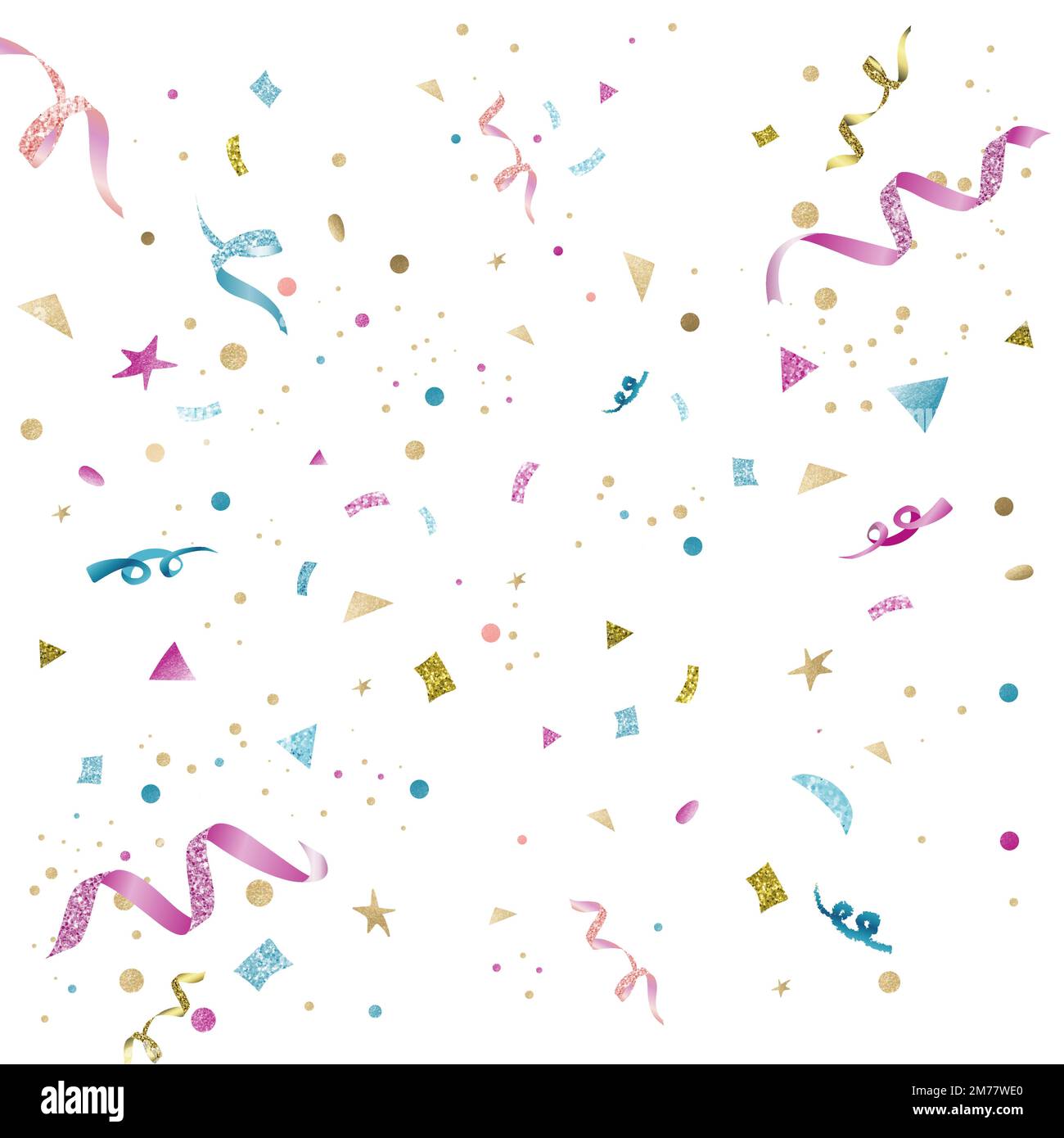 Pink and blue confetti background vector Stock Vector Image & Art - Alamy