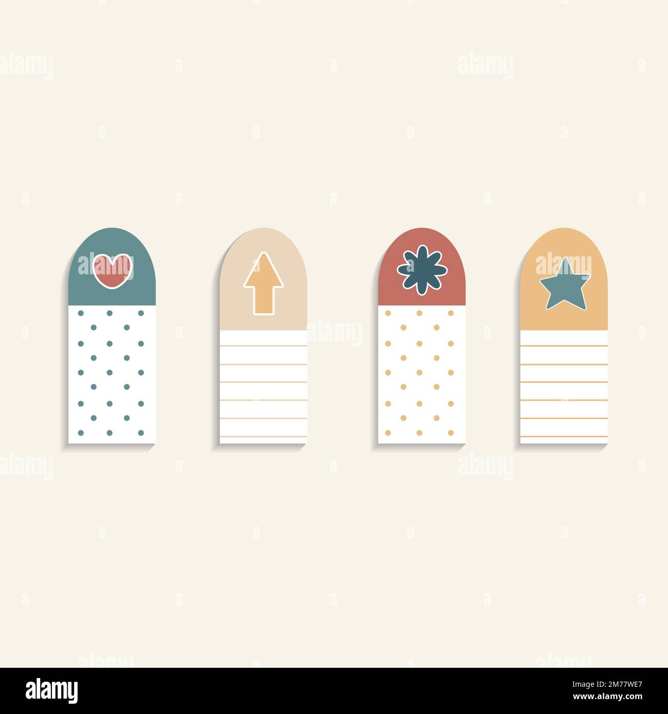 Colorful sticky reminder note papers set Stock Vector Image & Art - Alamy