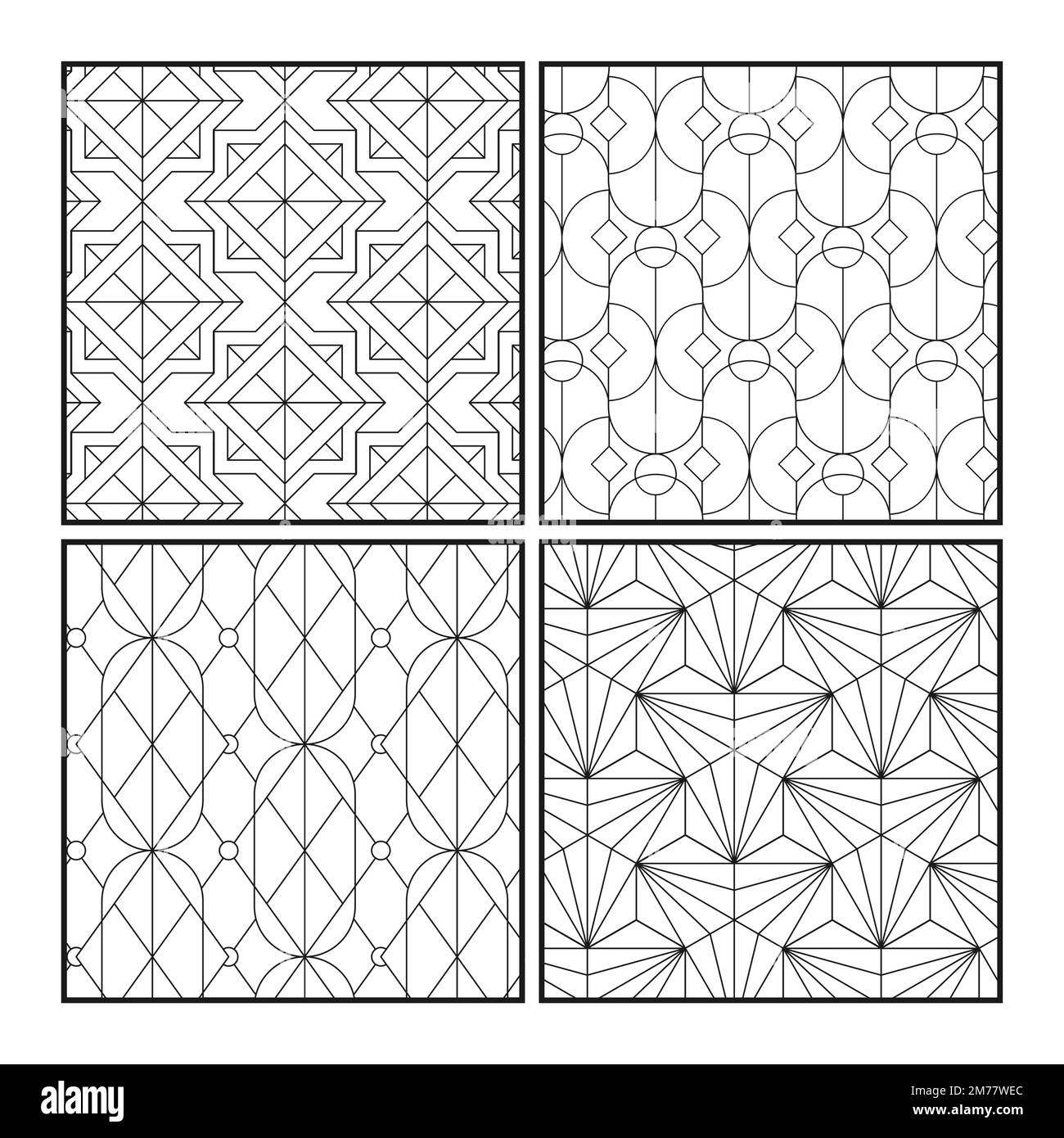 Seamless oval patterns Cut Out Stock Images & Pictures - Alamy