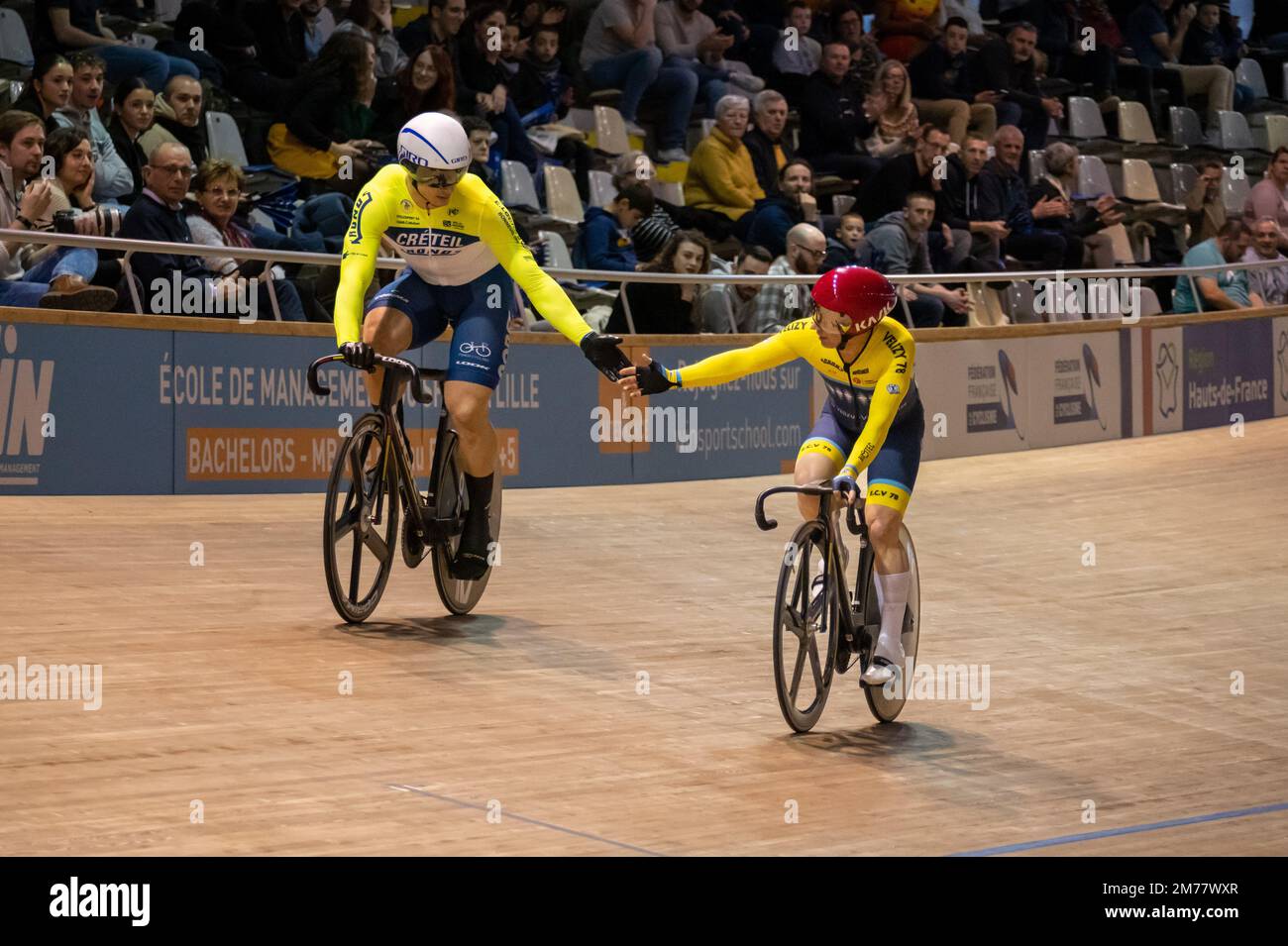 MANSIO Guy and Rayan HELAL, Men's Sprint during the Track Cycling ...