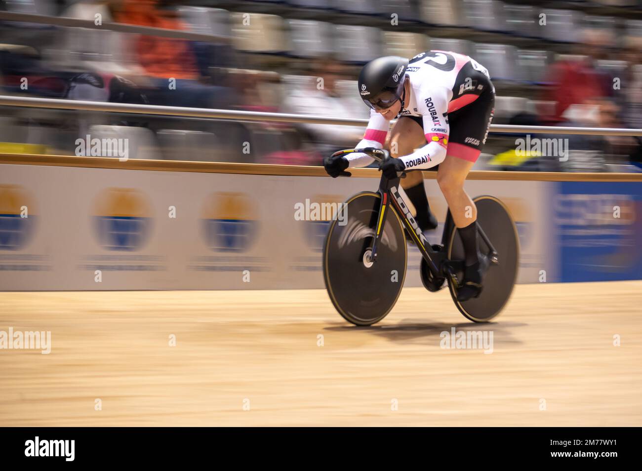 Tom DERACHE, Men's Sprint during the Track Cycling French championships ...