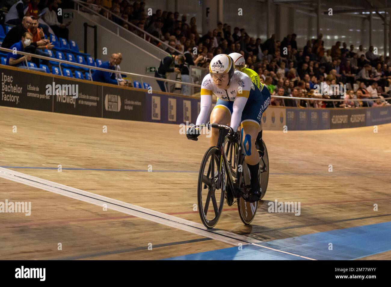 Mathilde GROS, Women's Keirin during the Track Cycling French ...