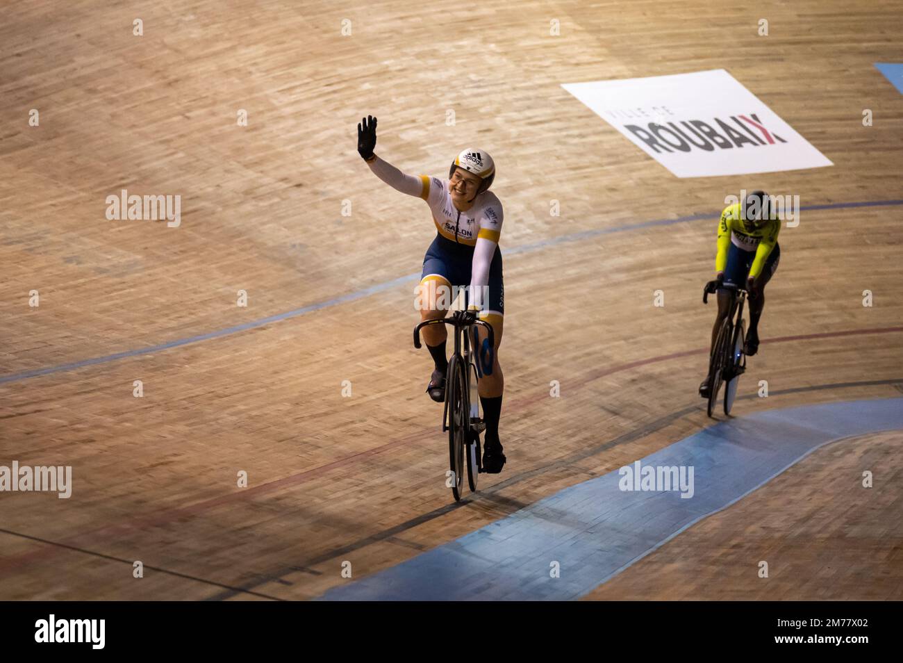 Mathilde GROS, Women's Keirin during the Track Cycling French ...