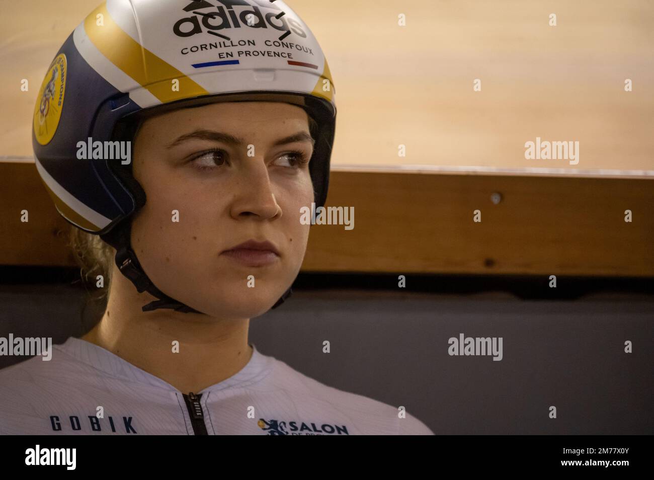 Mathilde GROS, Women's Keirin during the Track Cycling French ...