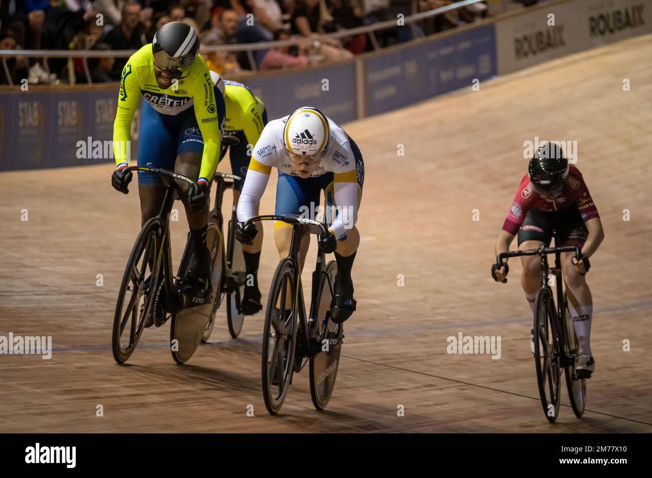 Mathilde GROS, Women's Keirin during the Track Cycling French ...