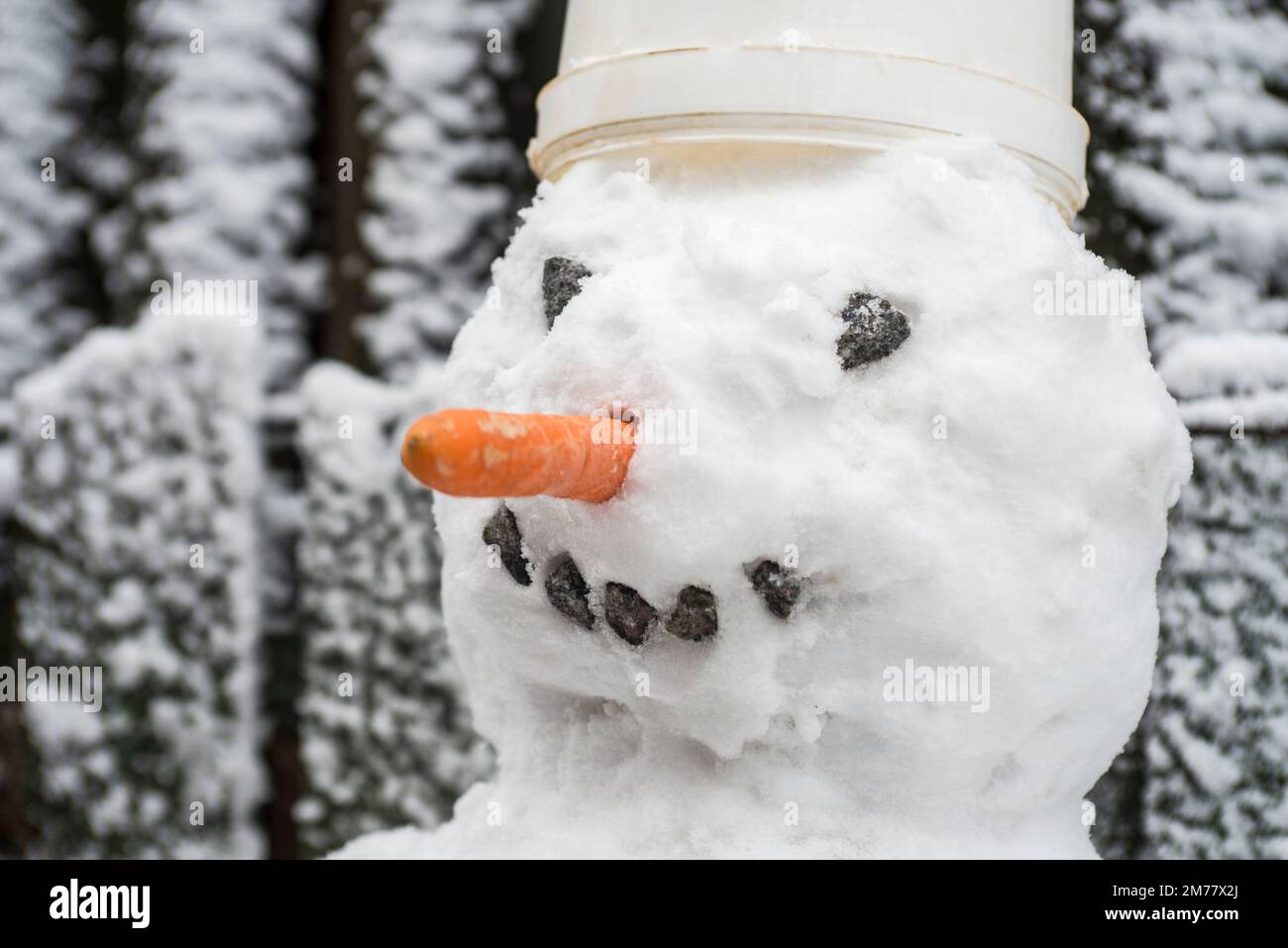 Snowman face hi-res stock photography and images - Alamy