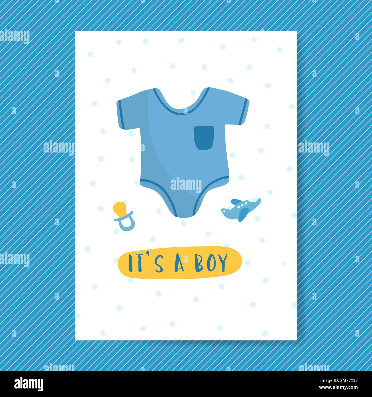 Its a boy baby shower invitation card vector Stock Vector Image & Art ...