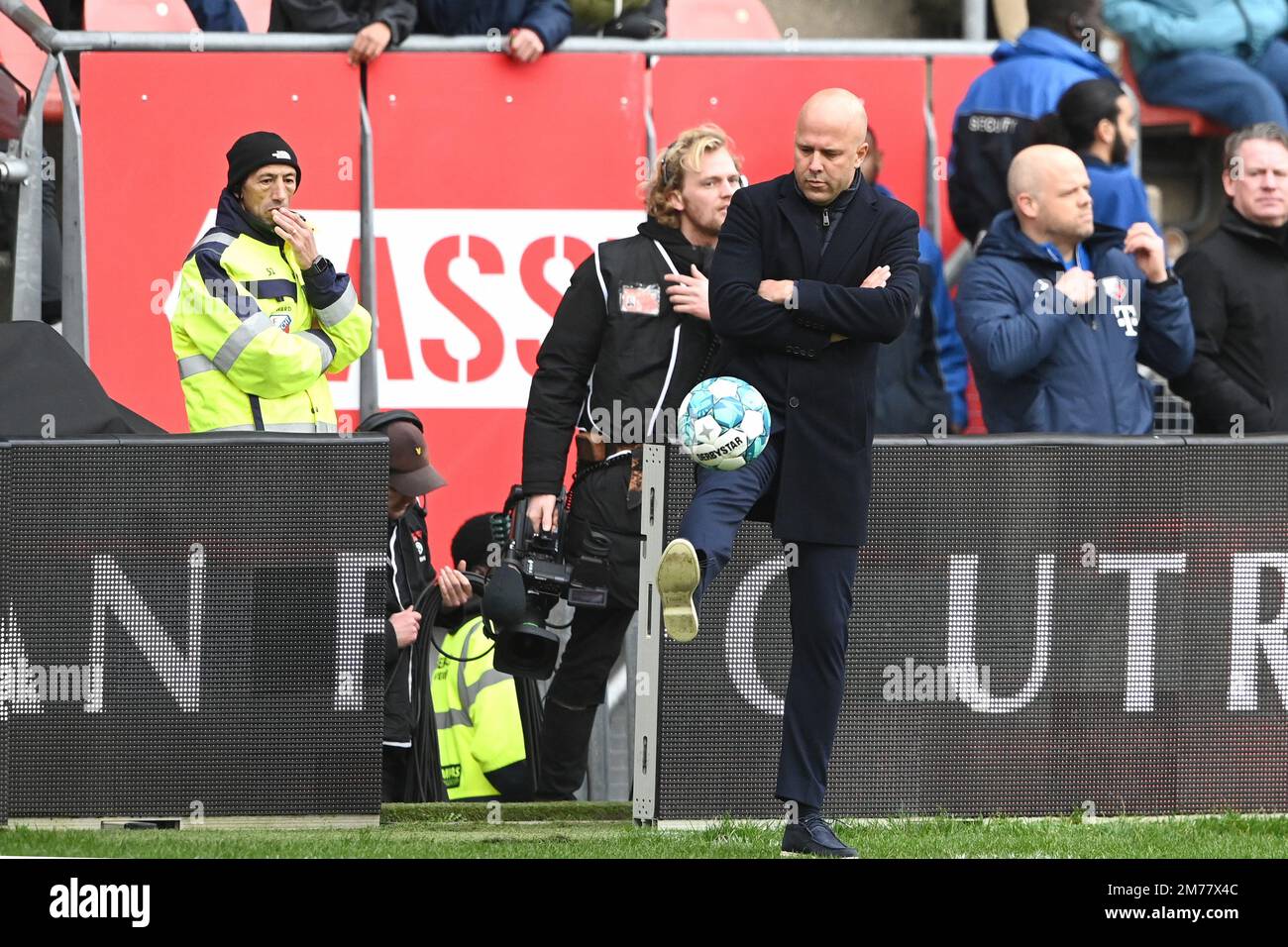 UTRECHT - Feyenoord coach Arne Slot during the Dutch premier league ...