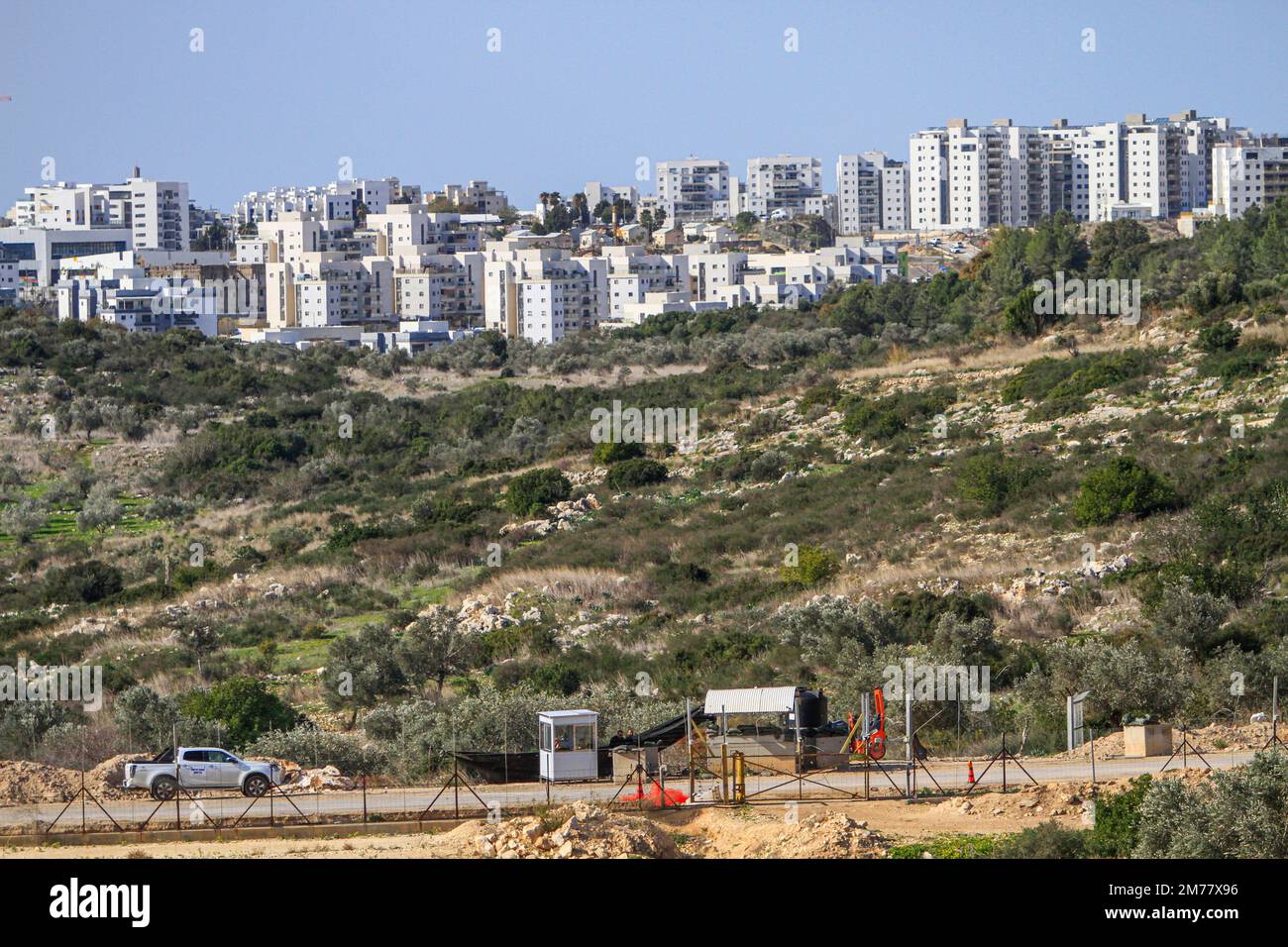 Nablus, West Bank, Palestine. 4th Jan, 2023. A general view of the new ...