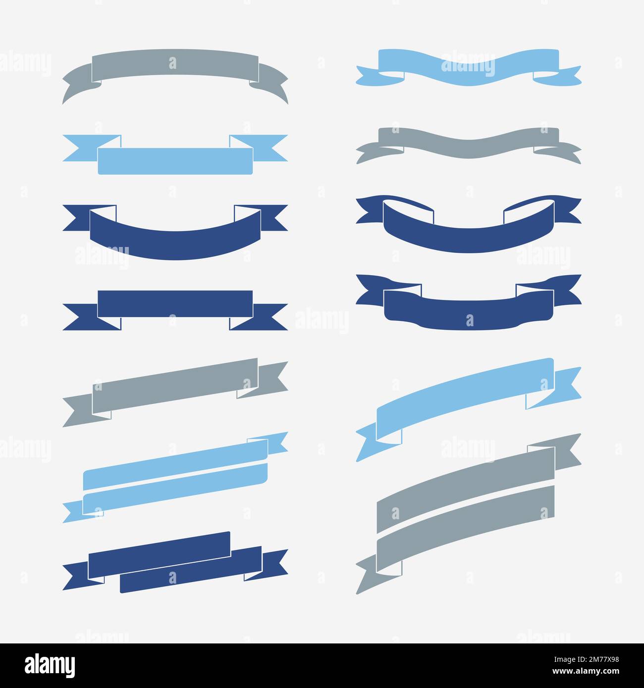 Set of blue banner vectors Stock Vector Image & Art - Alamy