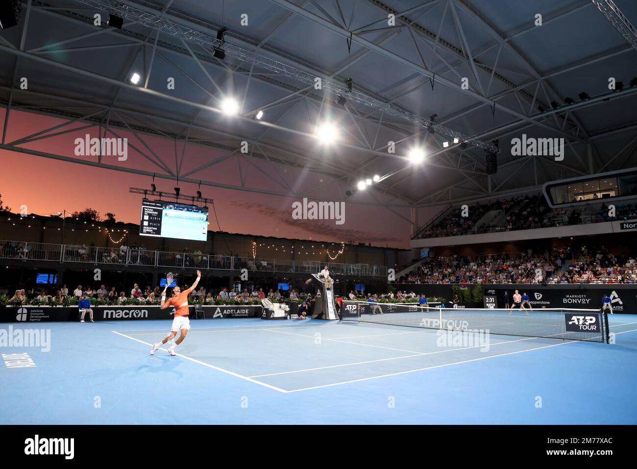 Adelaide, Australia, 8 January, 2023. Court view during the Adelaide ...