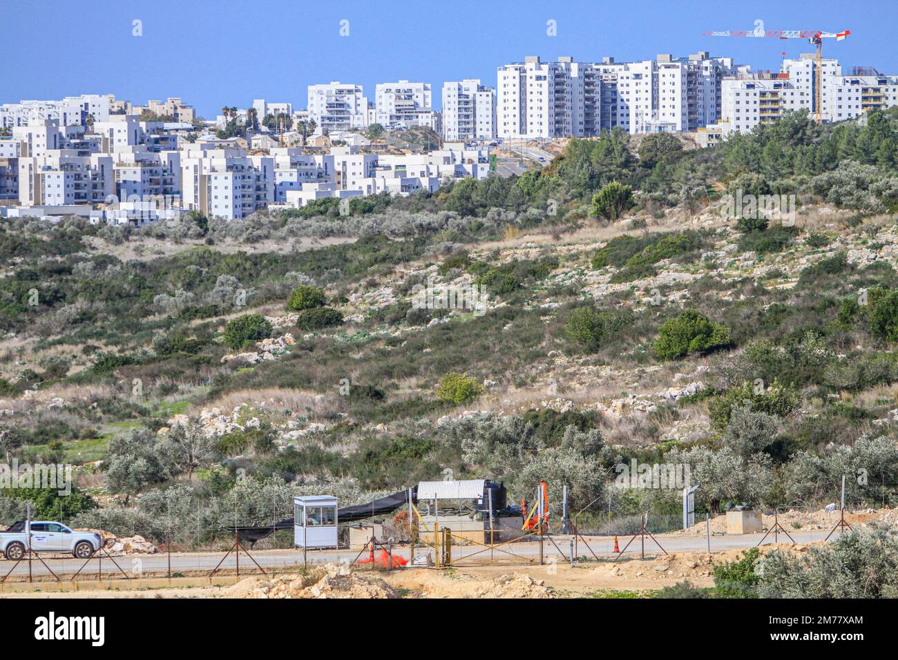 Nablus, West Bank, Palestine. 4th Jan, 2023. A general view of the new ...