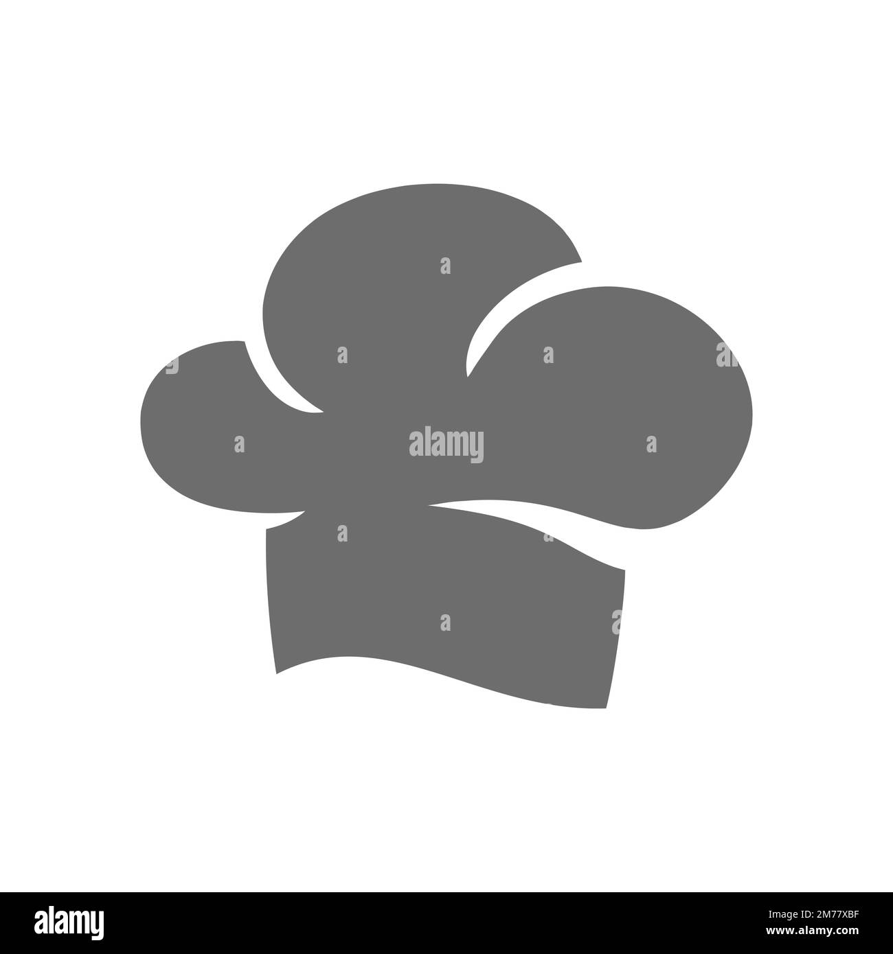 Chef cap black vector icon. Cook hat simple filled symbol Stock Vector ...