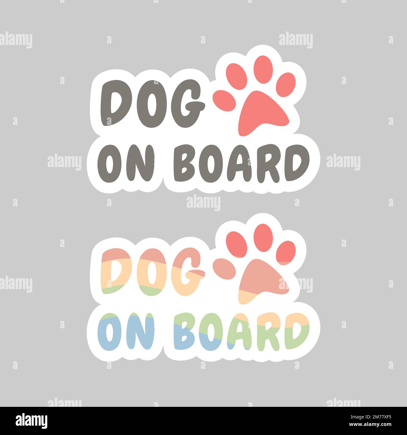 Dog in car on Stock Vector Images - Alamy