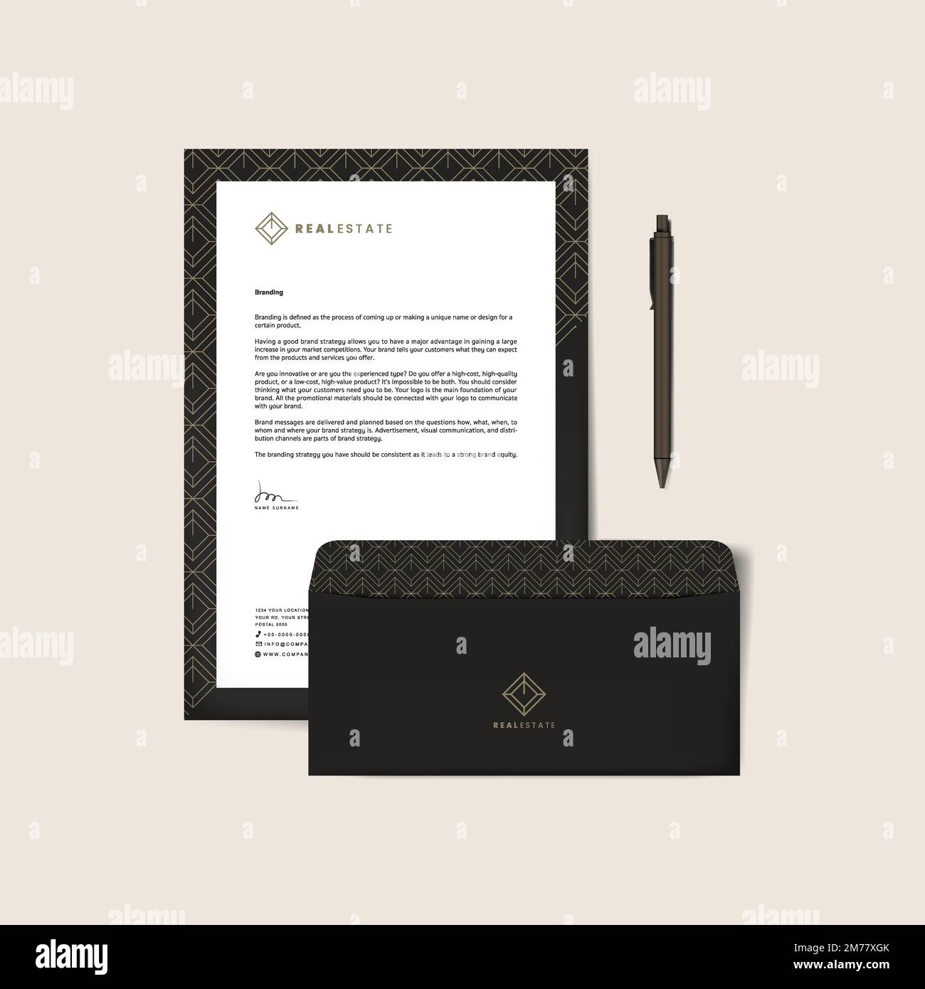 Layout for printed materials mockup vector Stock Vector Image & Art - Alamy