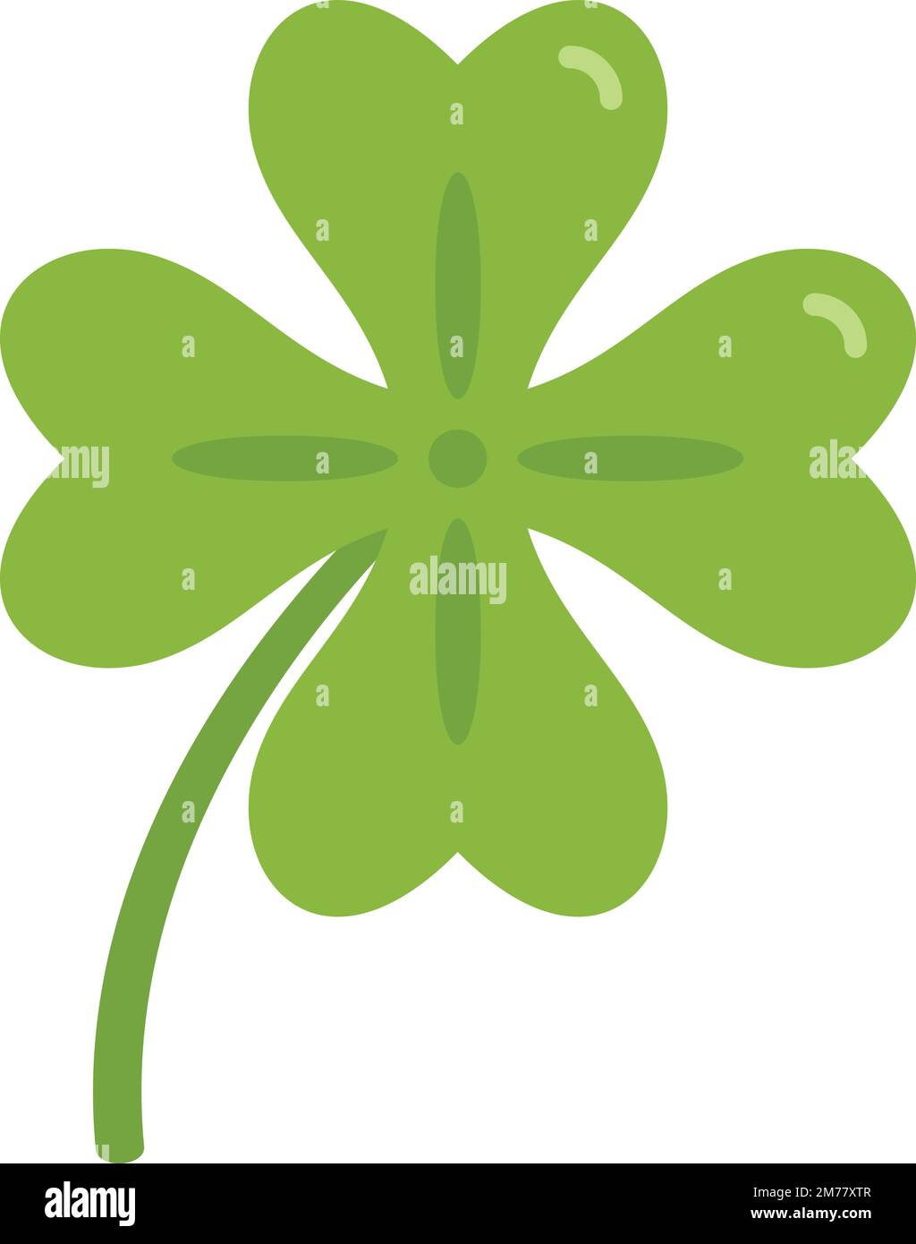 Quatrefoil icon flat vector. Irish leaf. Ireland day isolated Stock ...