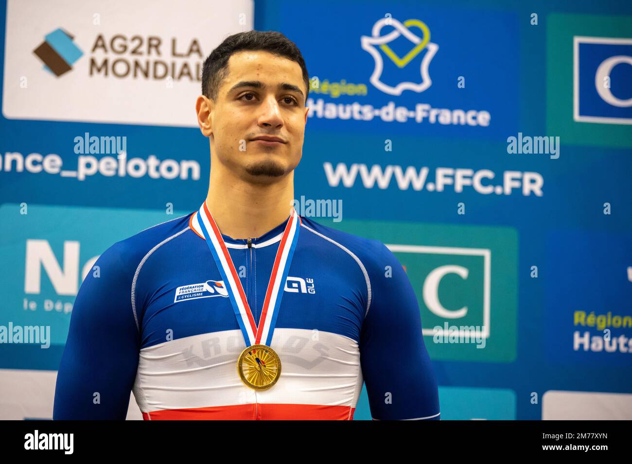 Rayan HELAL, Men's Sprint during the Track Cycling French championships ...