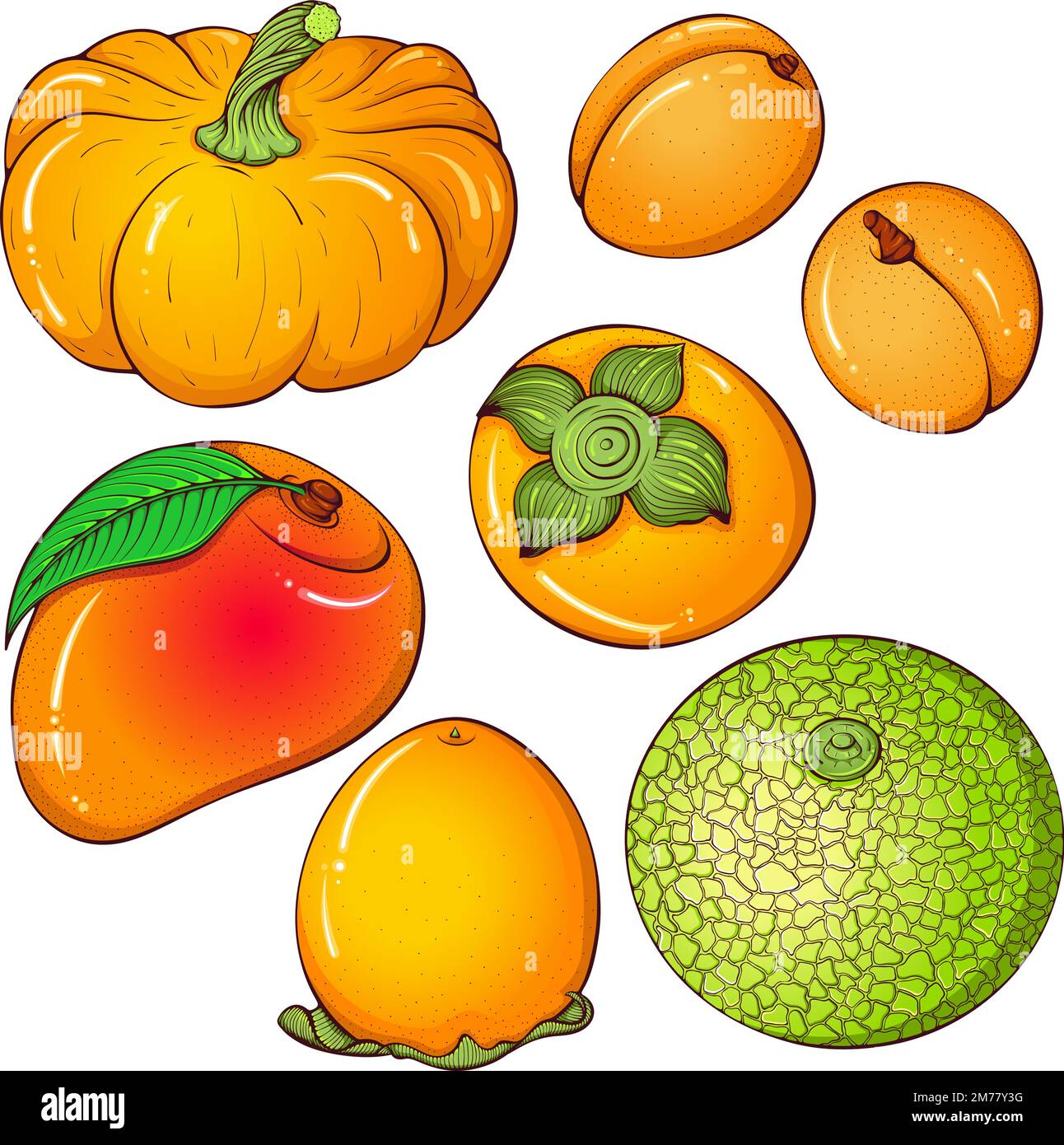 Various fruits sticker hi-res stock photography and images - Alamy
