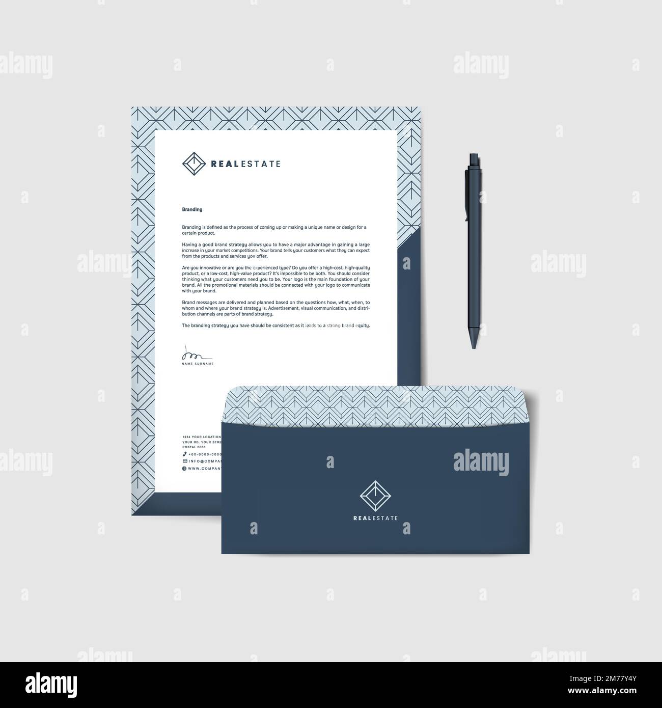 Layout for printed materials mockup vector Stock Vector Image & Art - Alamy