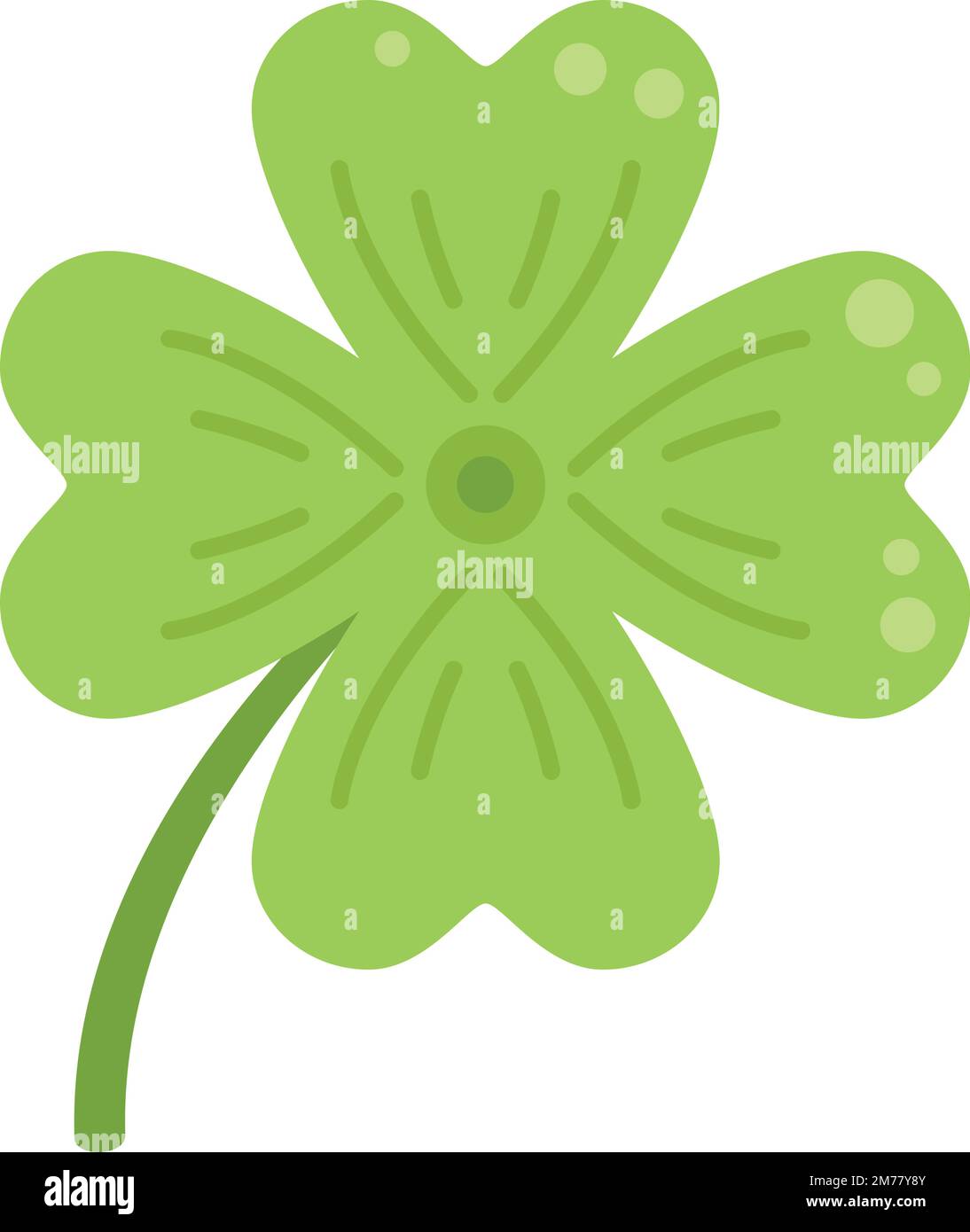 Fortune clover icon flat vector. Patrick luck. Ireland day isolated ...