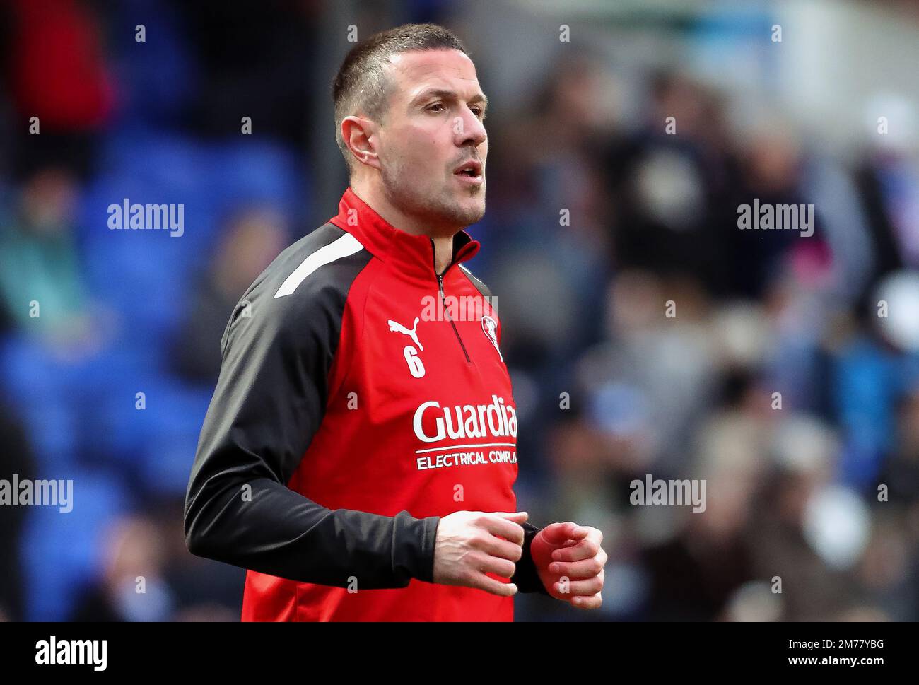 Rotherham United's Richard Wood warms up before the Emirates FA Cup ...