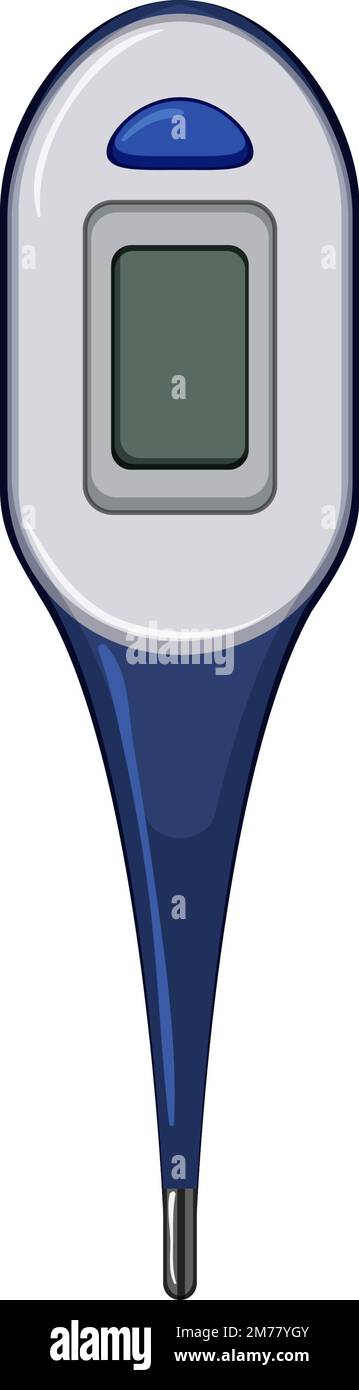 illness thermometer cartoon vector illustration Stock Vector Image ...