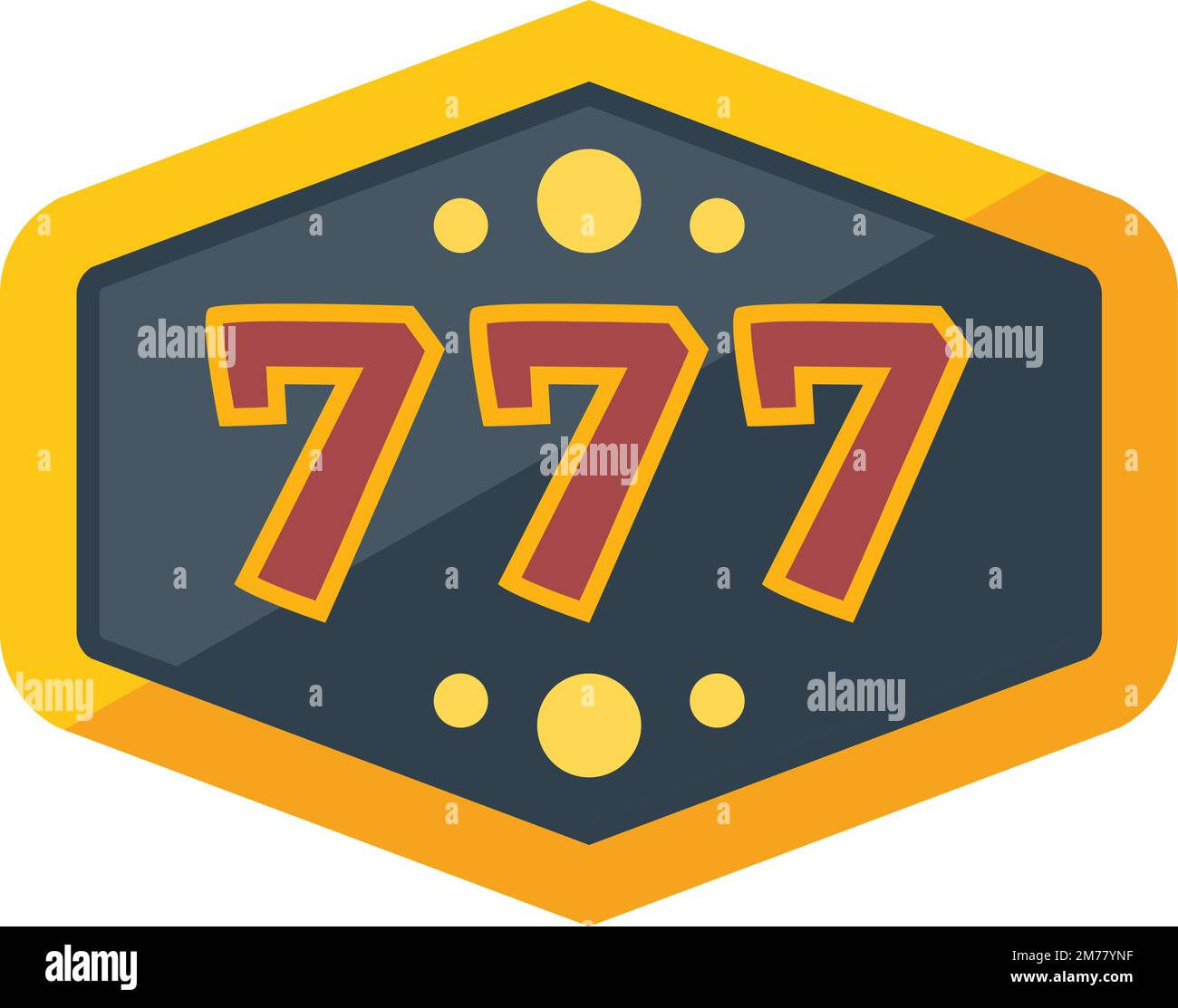 Cherry lucky seven icon Cut Out Stock Images & Pictures - Alamy