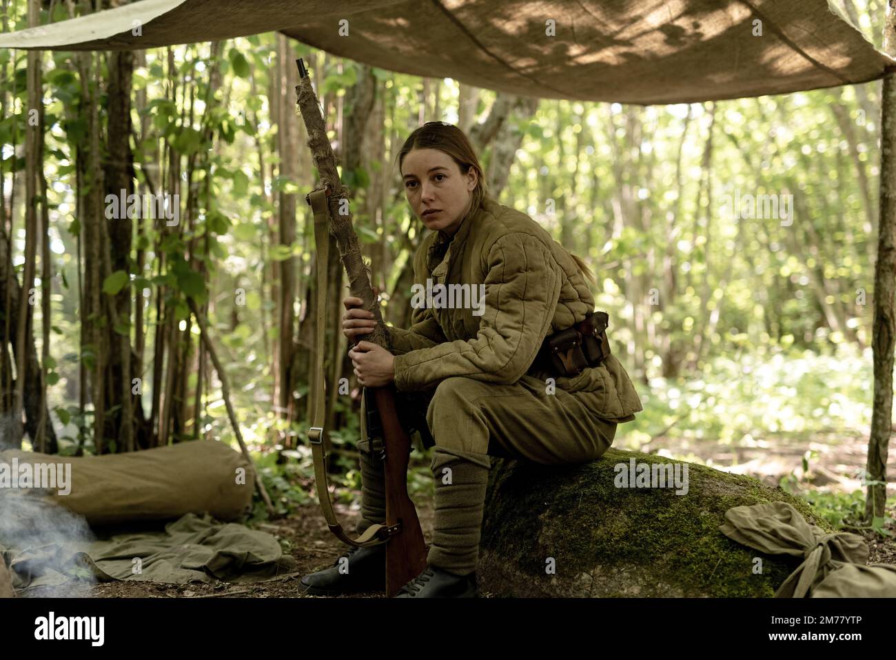 CHARLOTTE VEGA in BURIAL (2022), directed by BEN PARKER. Credit: Kreo ...