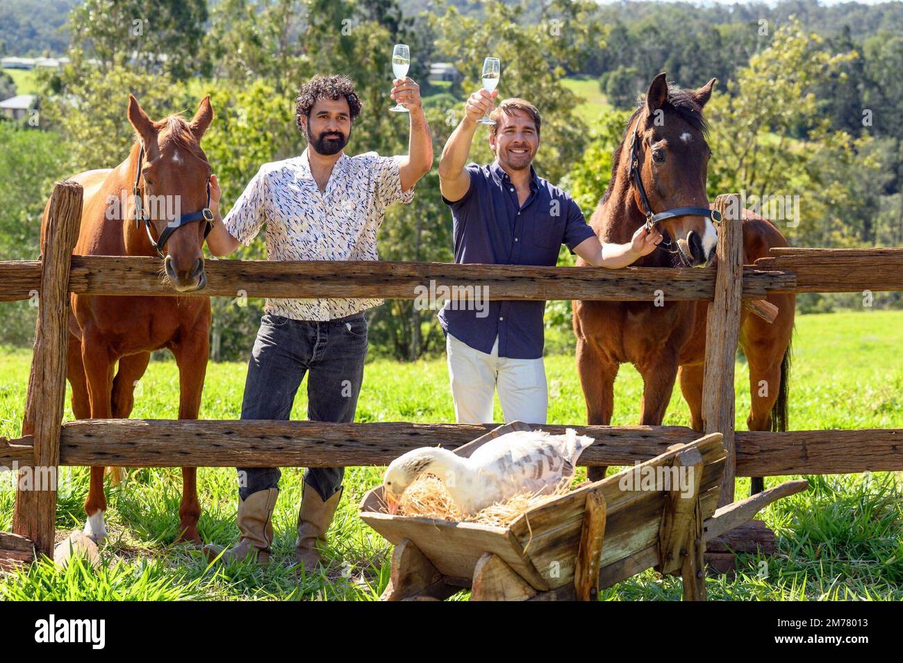 NICHOLAS BROWN and HUGH SHERIDAN in CHRISTMAS ON THE FARM (2021 ...