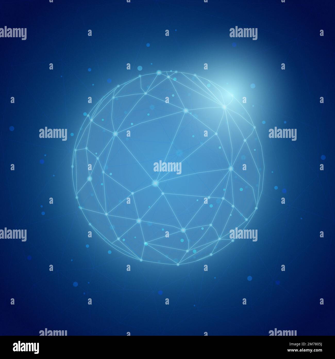 Worldwide connection blue background illustration vector Stock Vector ...