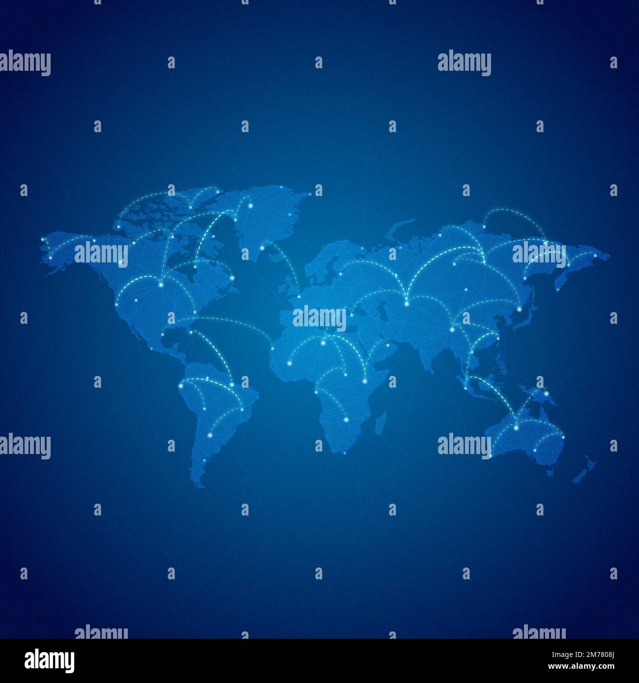 Worldwide connection blue background illustration vector Stock Vector ...