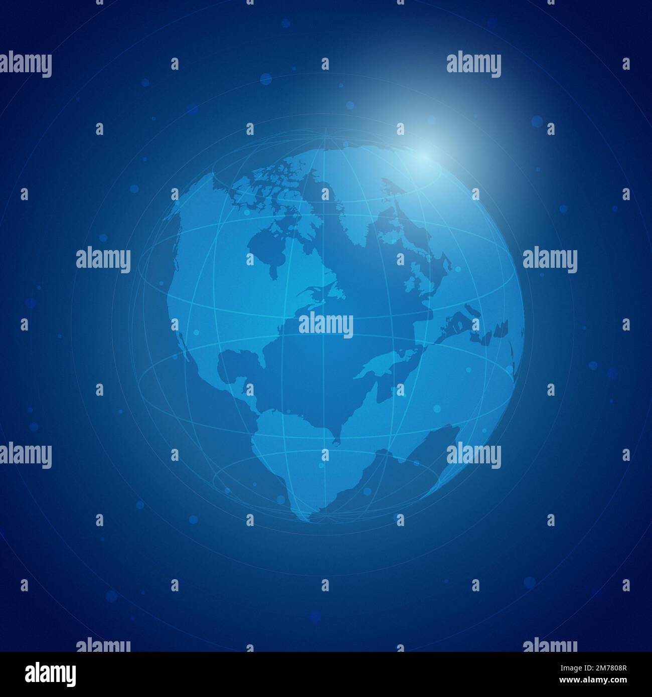 Worldwide connection blue background illustration vector Stock Vector ...