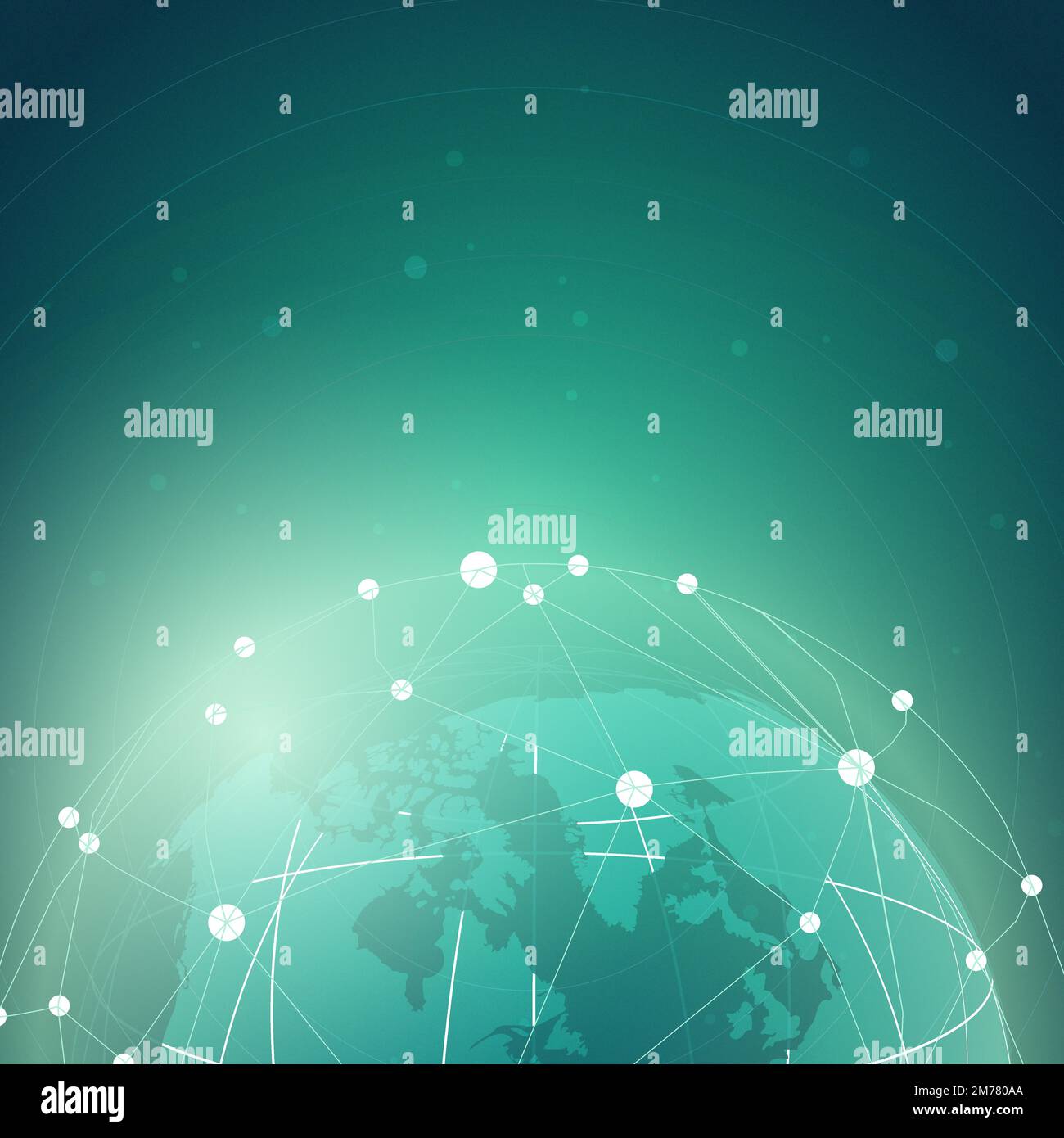 Worldwide Connection Green Background Illustration Vector Stock Vector Image And Art Alamy