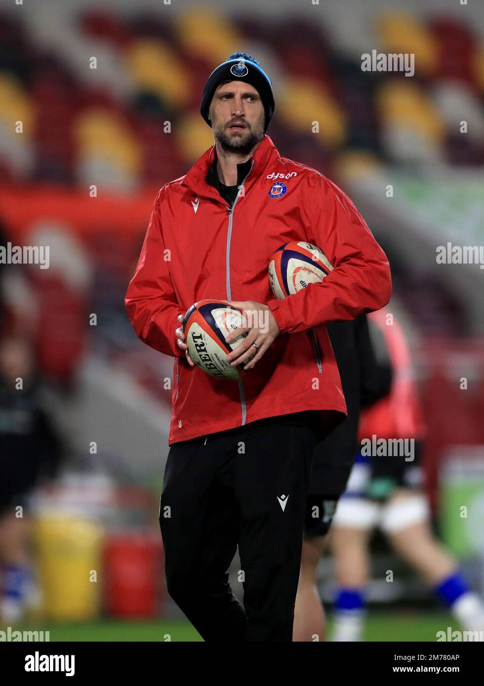 Bath Rugby line-out coach Luke Charteris before the Gallagher ...