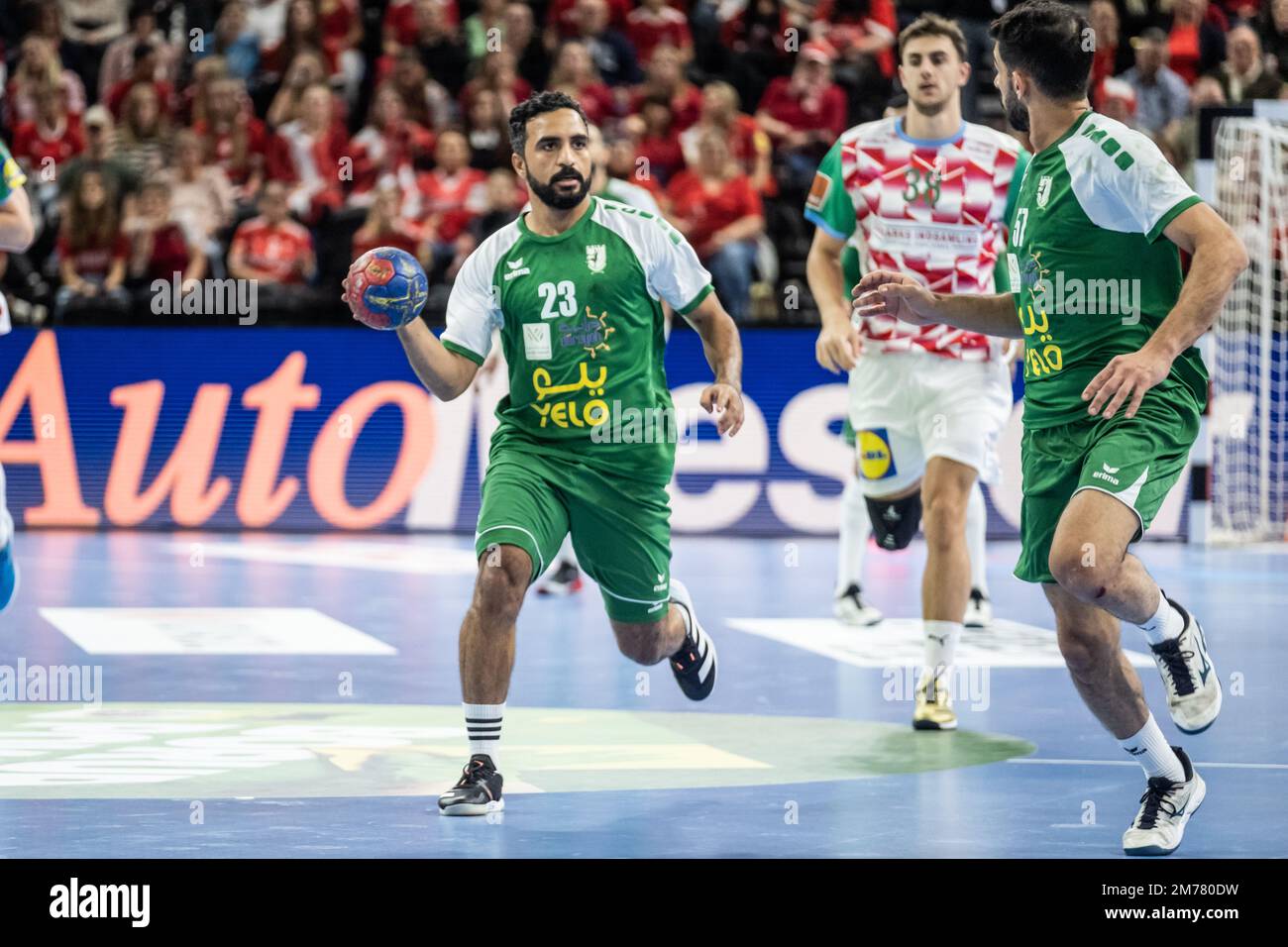 Copenhagen, Denmark. 07th Jan, 2023. Mahdi Al Salem (23) of Saudi ...