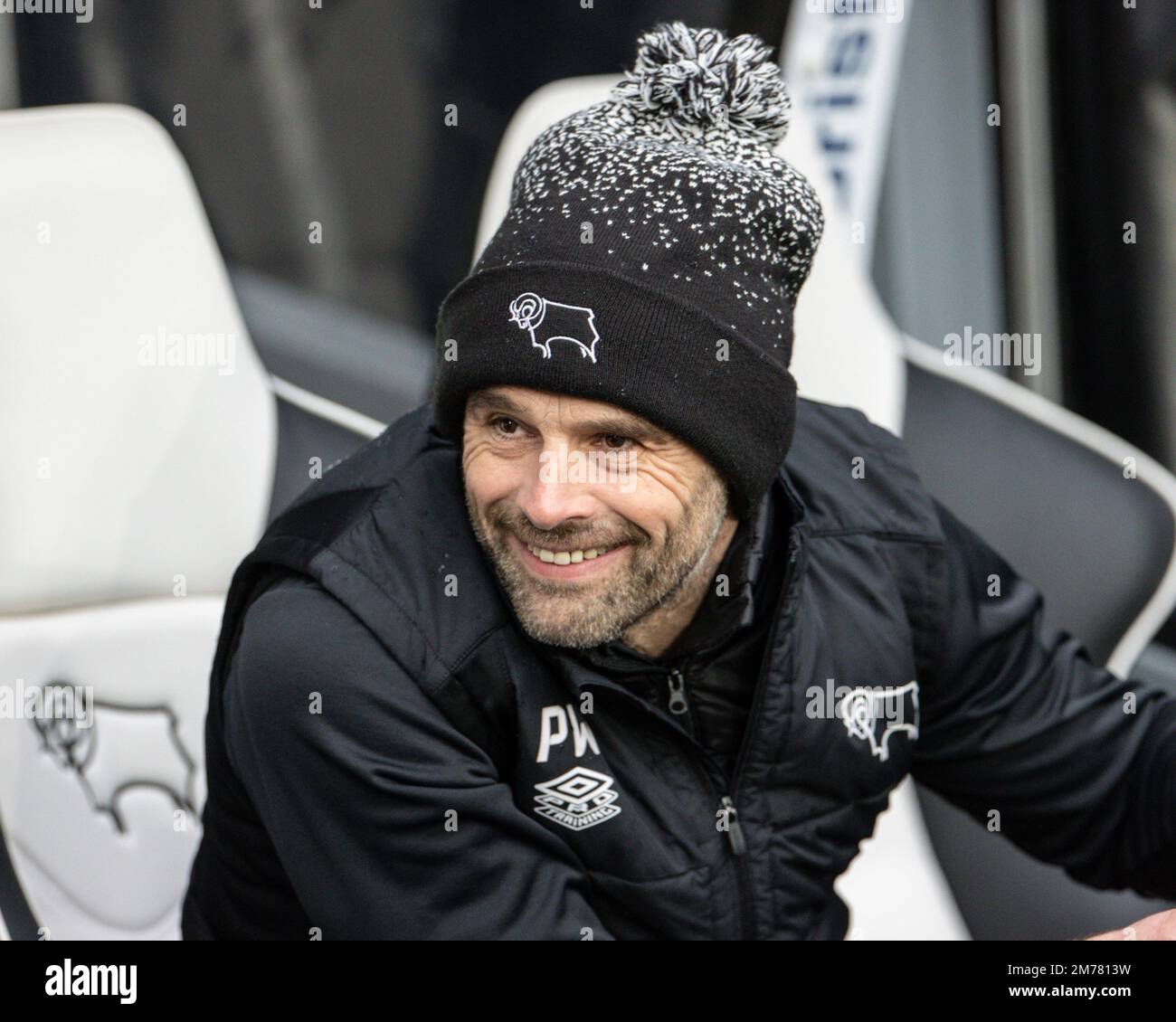 Paul Warne manager of Derby County during the Emirates FA Cup Third ...