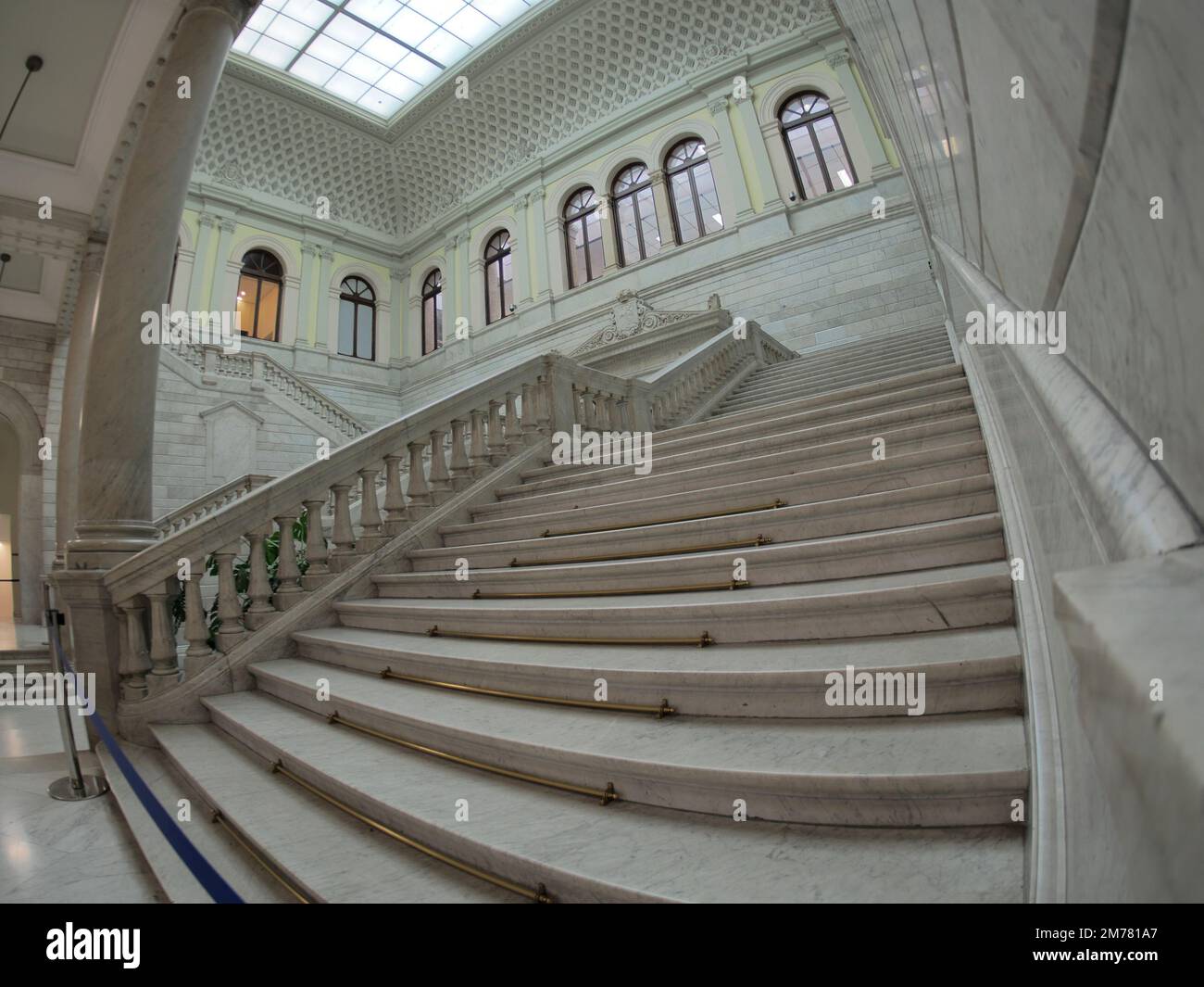 National Library of Madrid, Spain. architecture and art interior Stock ...