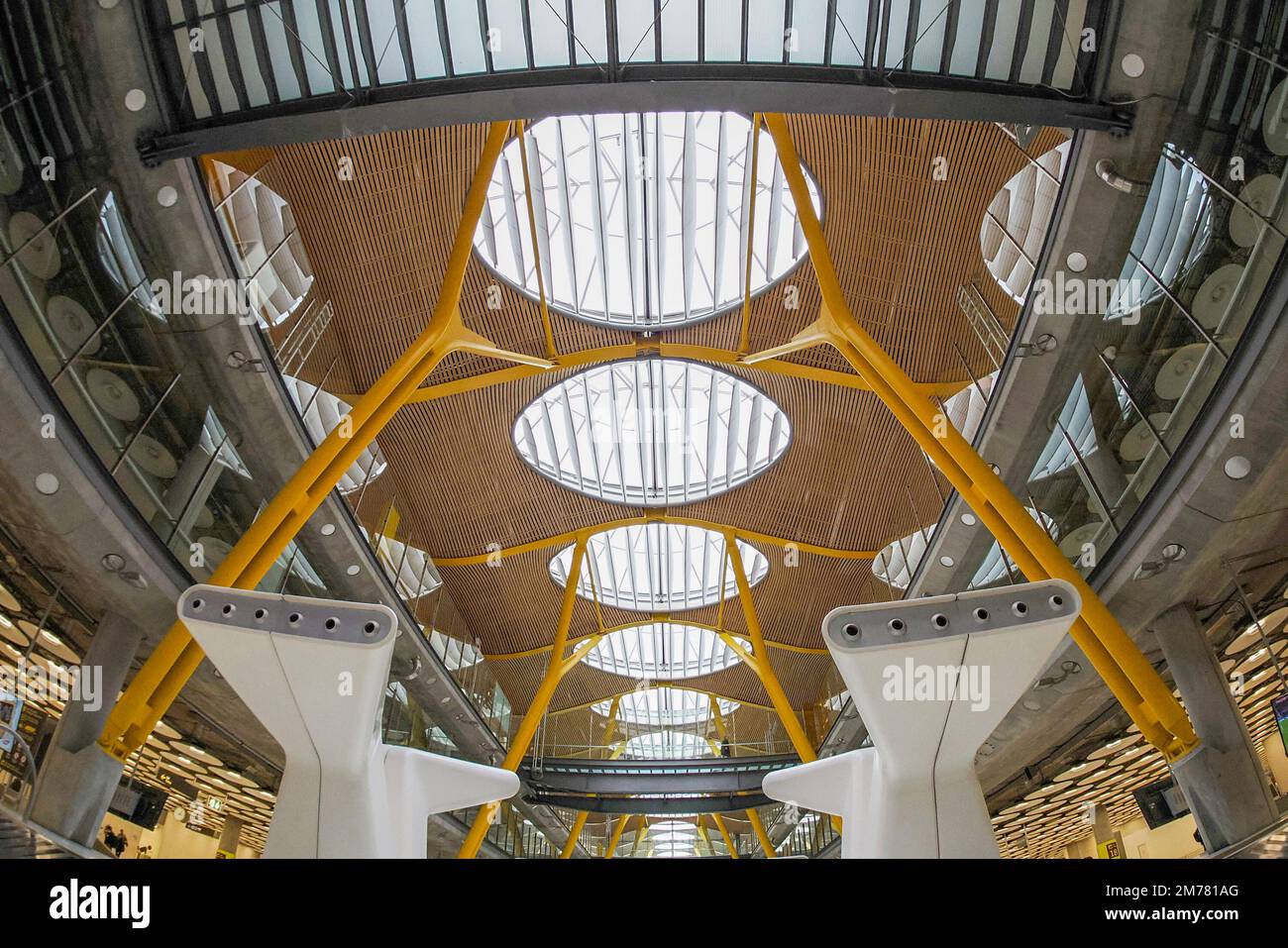Madrid, Spain - August 2, 2021: Barajas Airport. T4 Terminal. Madrid ...