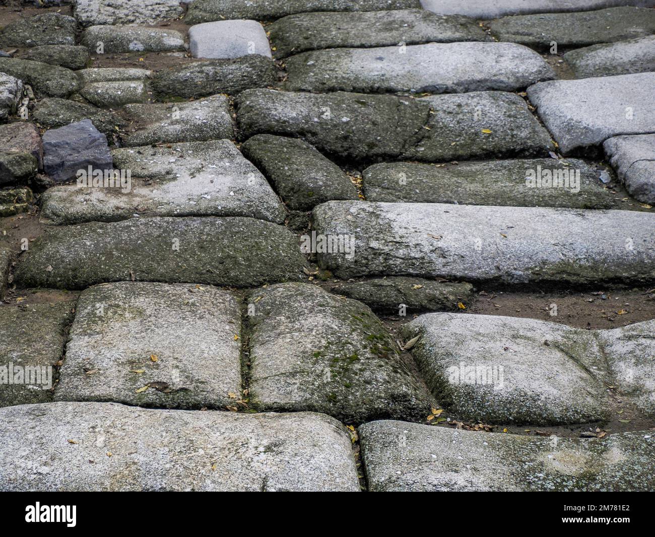 Roman stone path at Old Mosque of Bab al-Mardum or Hermitage of Cristo ...