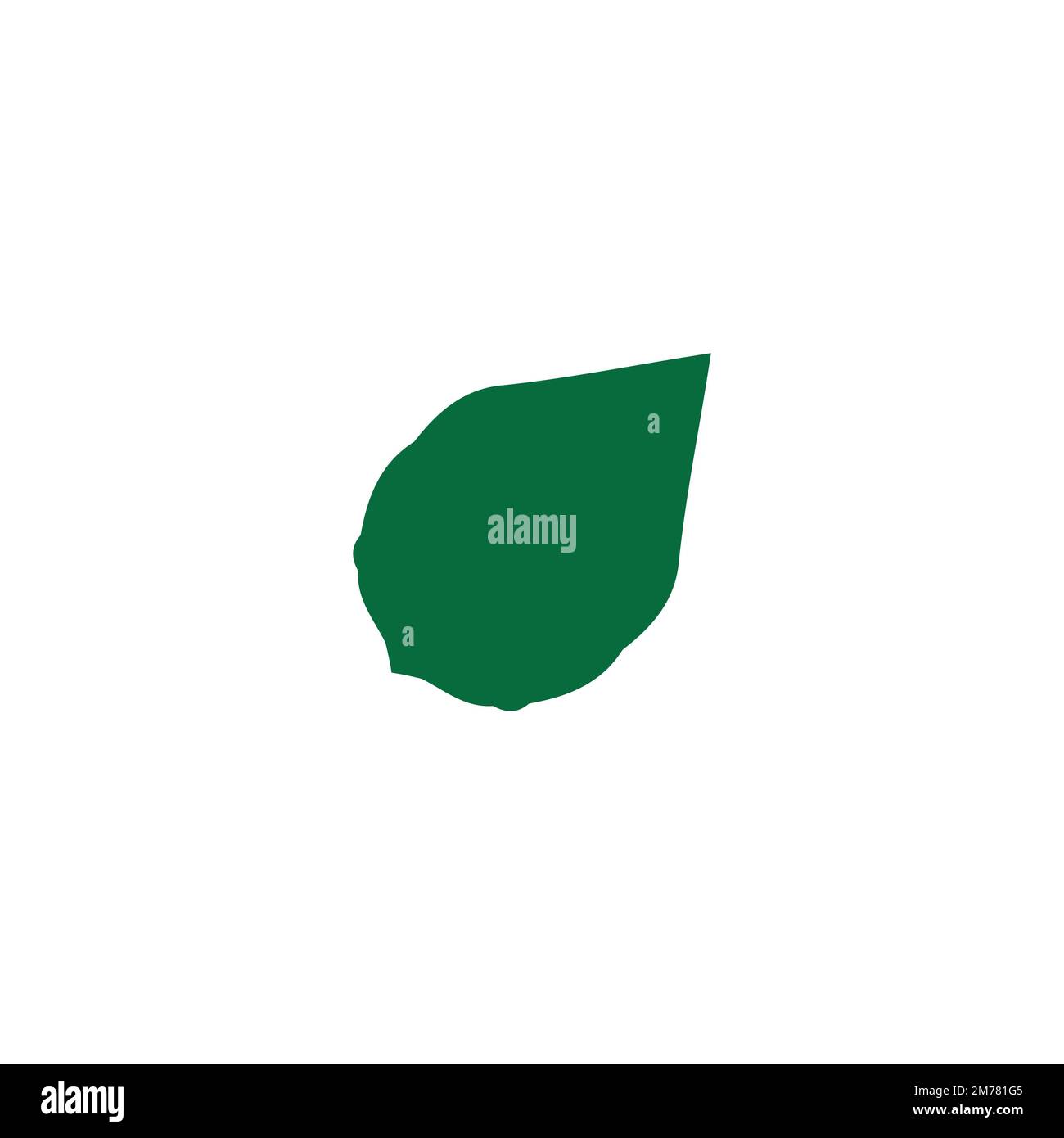 Leaf icon. Simple style ecology theme poster background symbol. Leaf ...